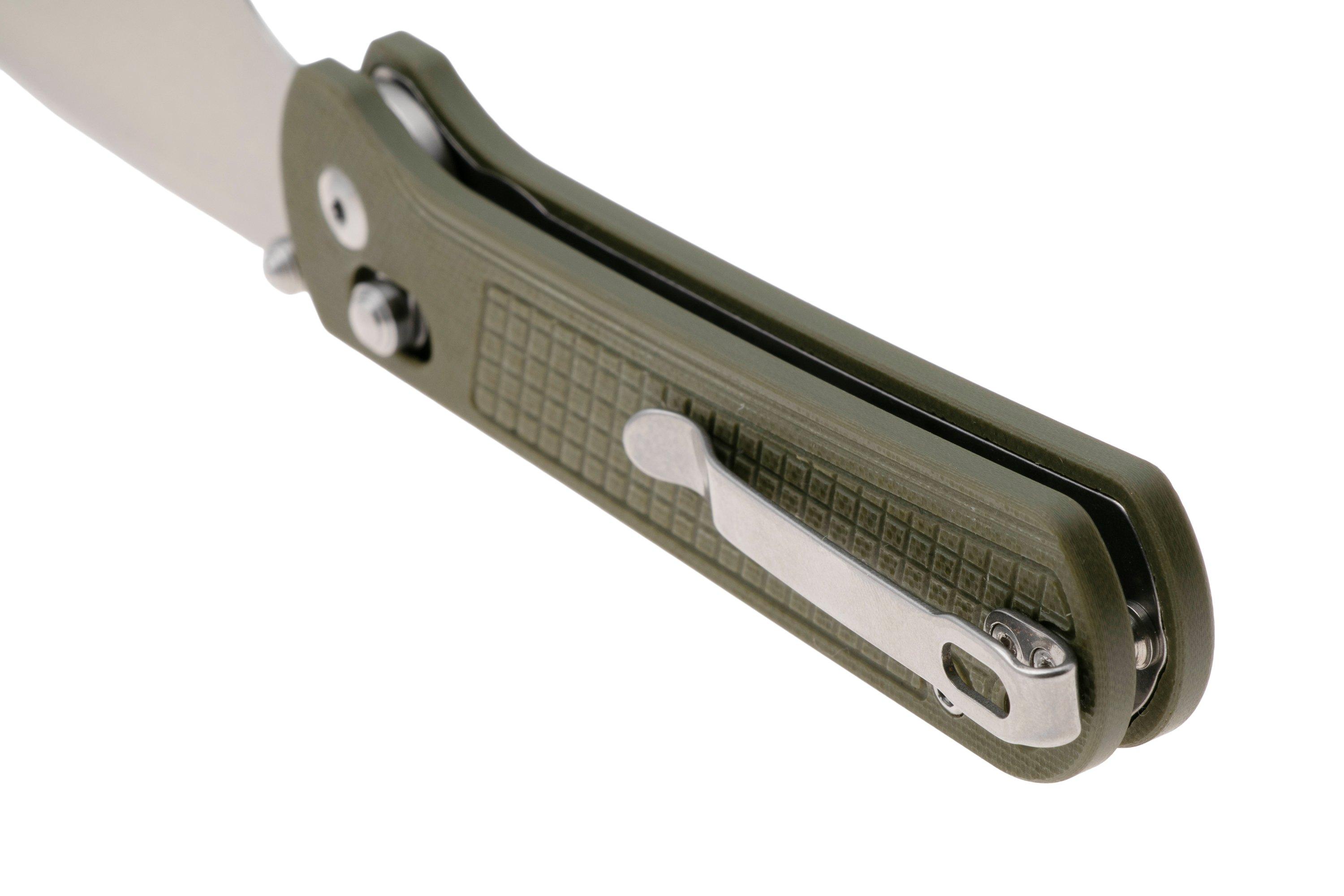 CJRB Bolt J1960-GN Stonewashed AR-RPM9, Green G10, pocket knife ...