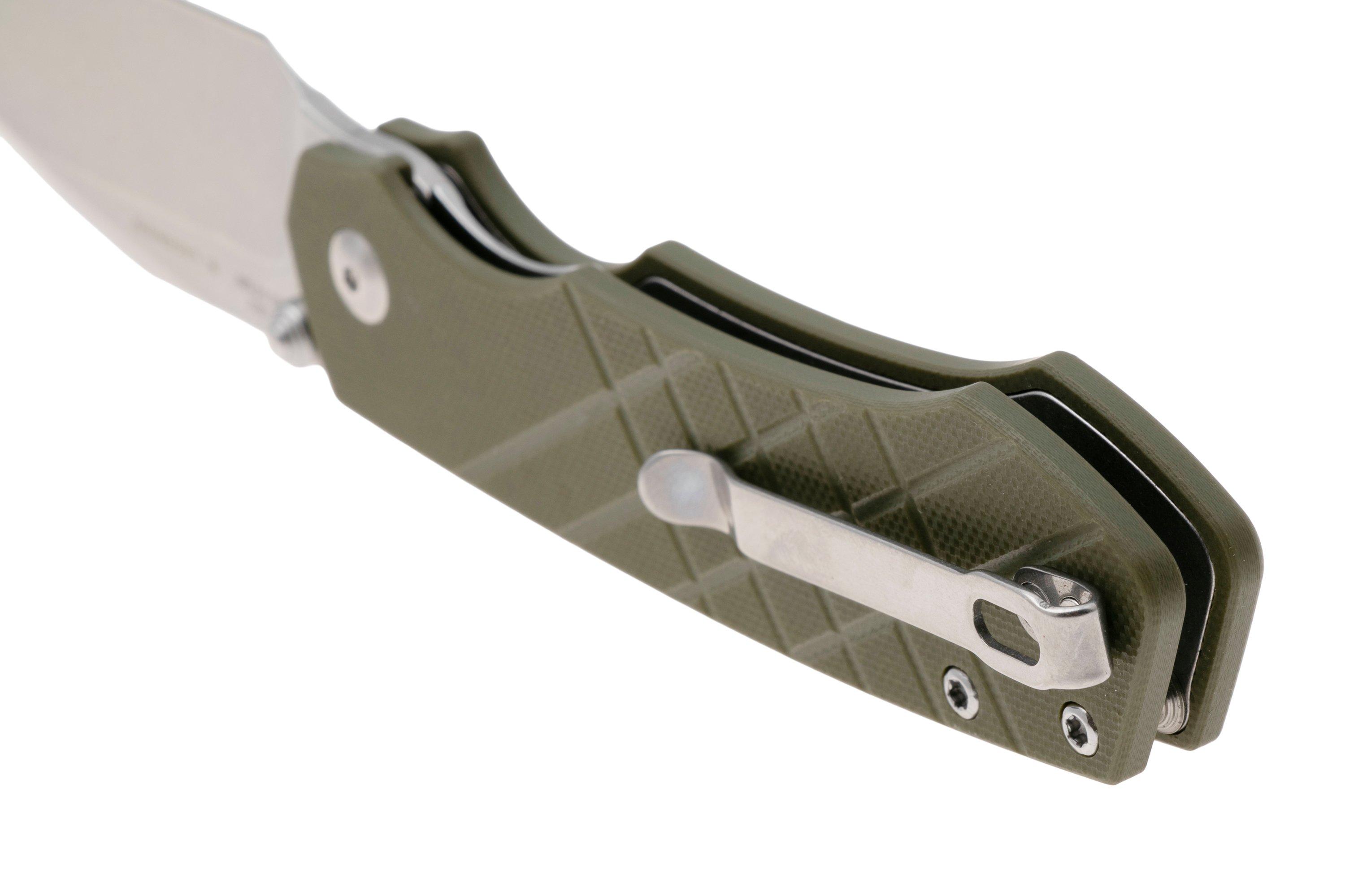 CJRB Kestrel J1962-GN Stonewashed AR-RPM9, Green G10, pocket knife, Ray Laconico design ...