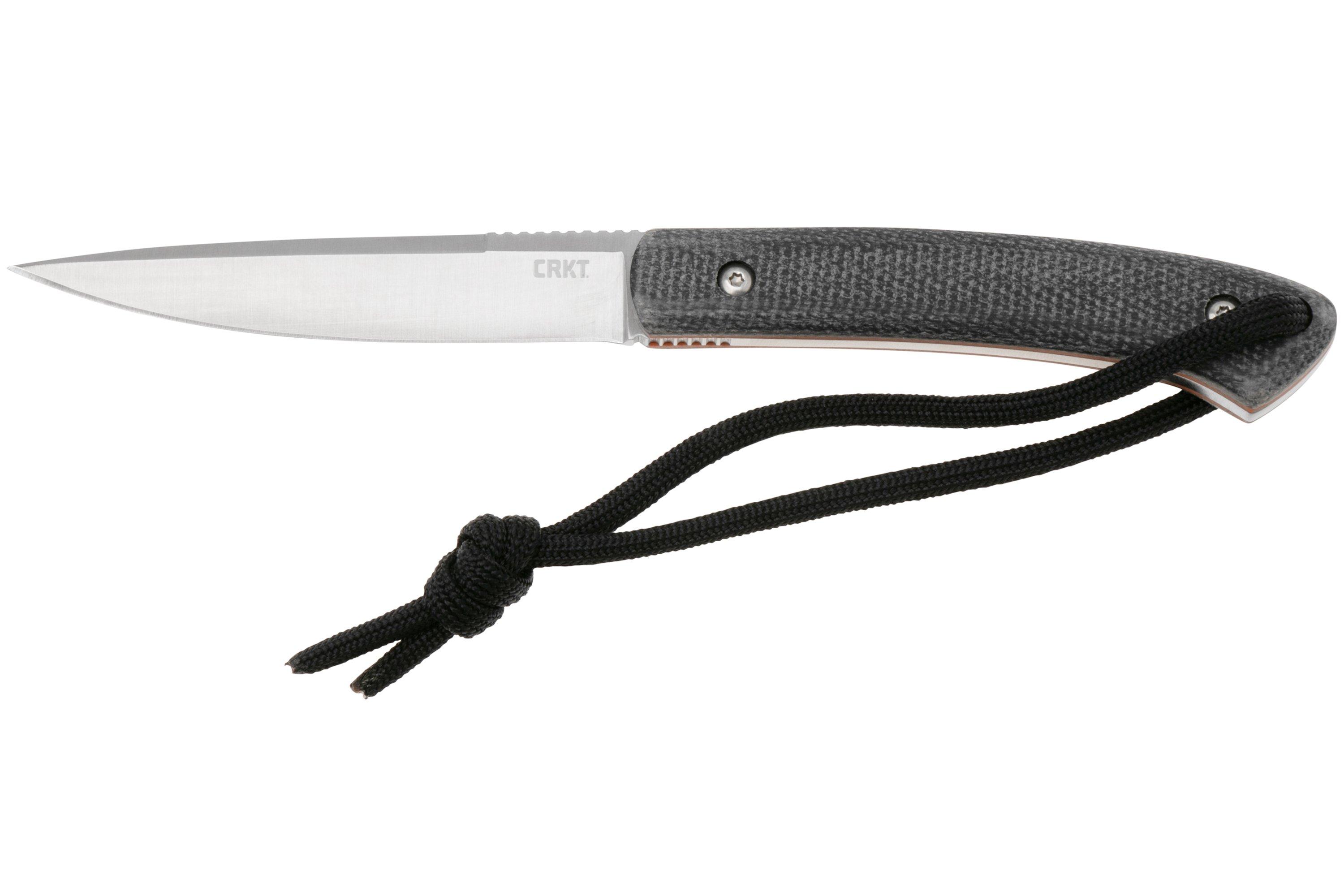 CRKT Biwa 2382K Black Micarta feststehendes Messer, Alan Folts Design ...