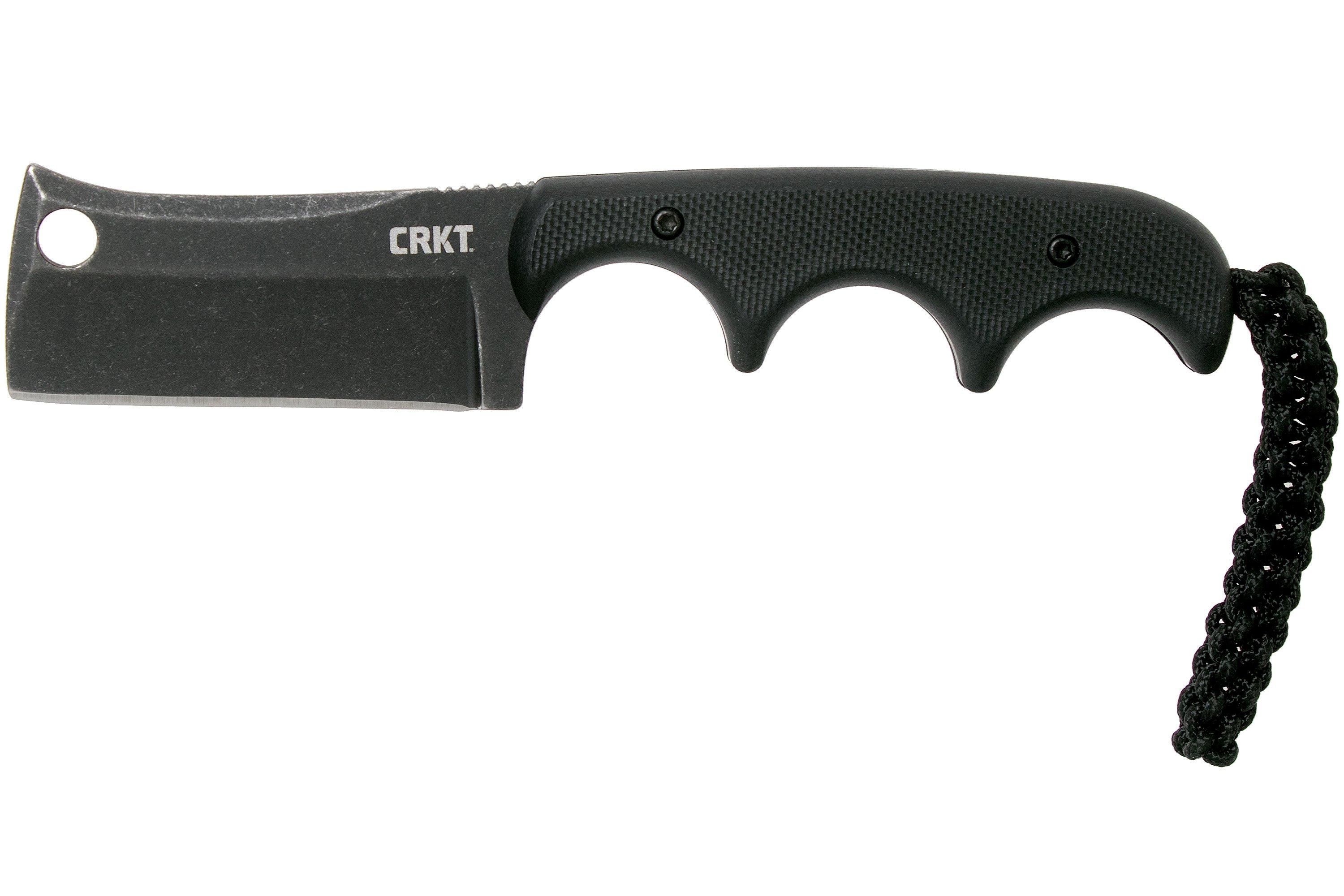 CRKT Minimalist Cleaver Blackout 2383K neck knife, Alan Folts design ...