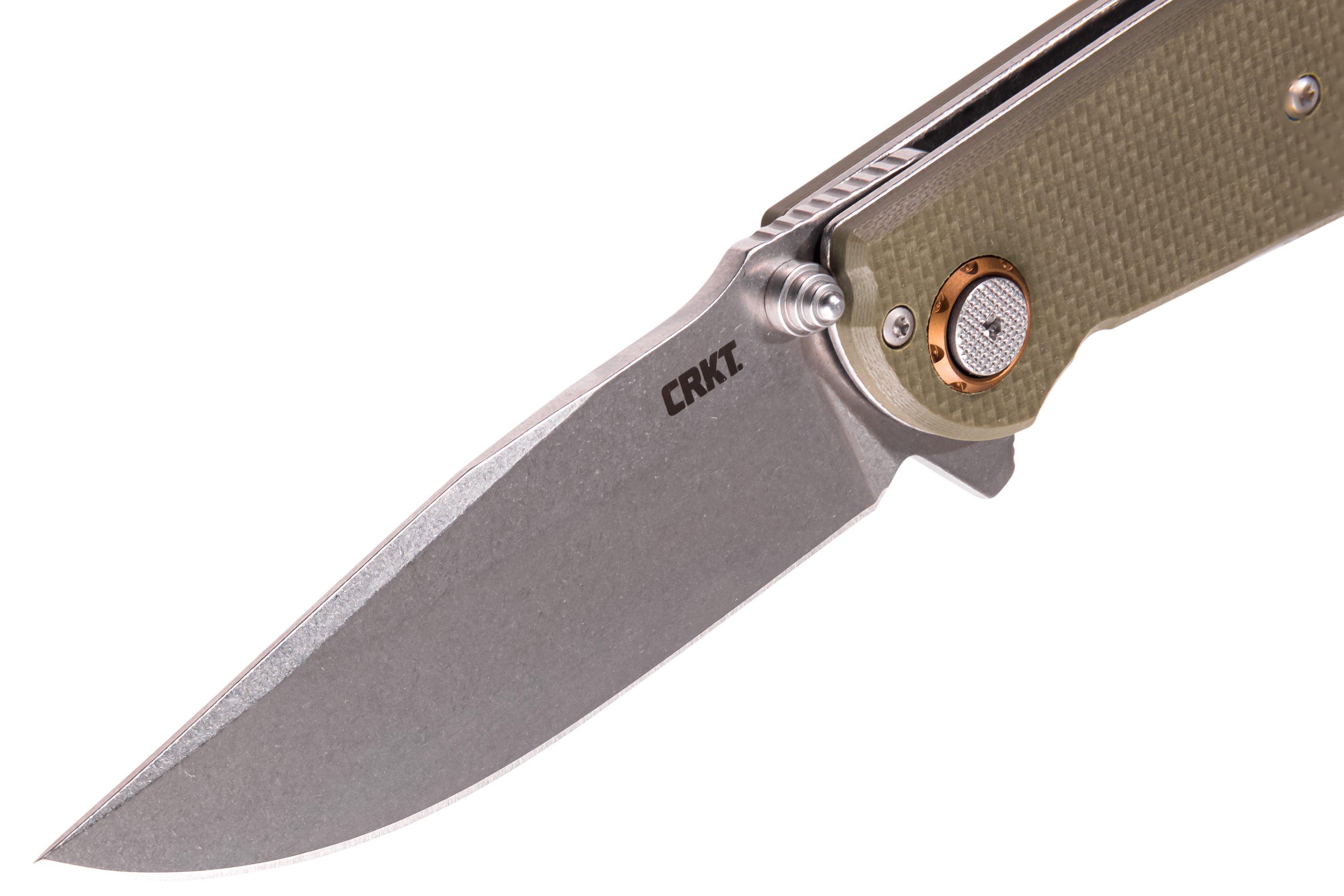 CRKT Butte, OD Green pocket knife, Lucas Burnley design ...