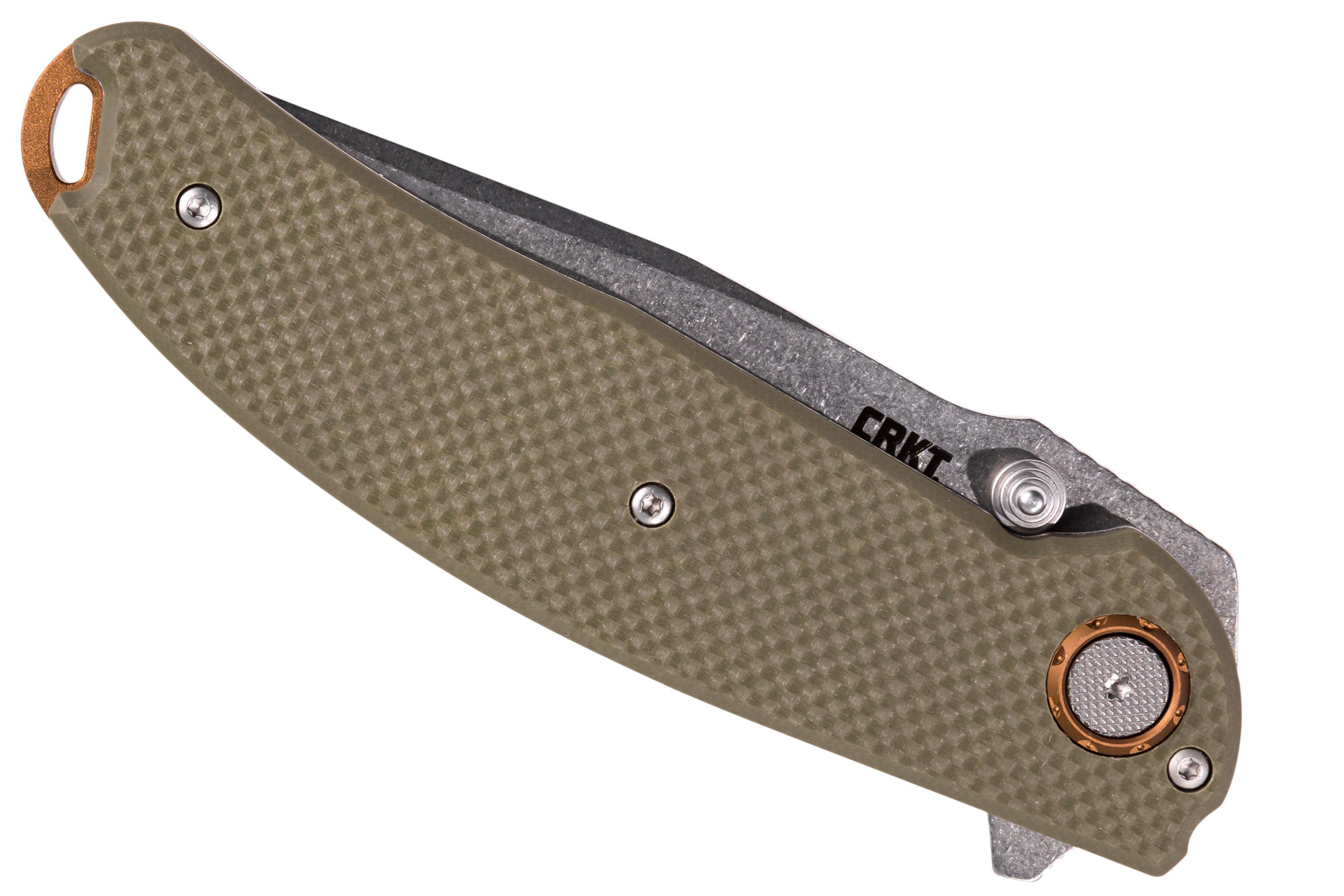 CRKT Butte, OD Green pocket knife, Lucas Burnley design ...