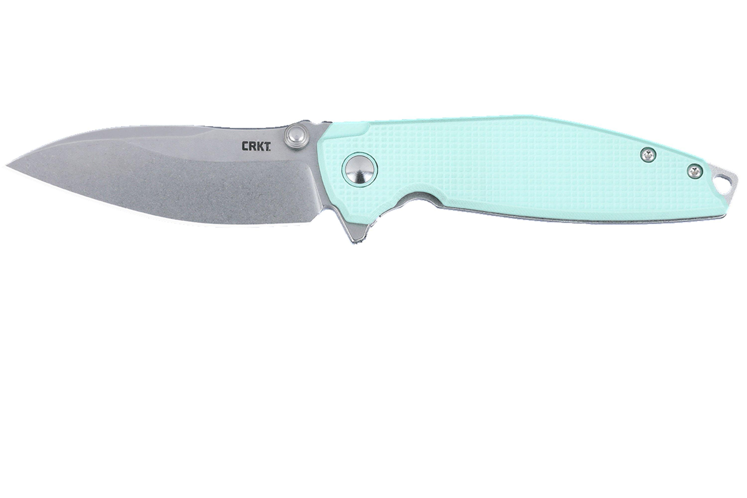CRKT Ibis 2560 Light Blue G10 pocket knife, Lucas Burnley design ...