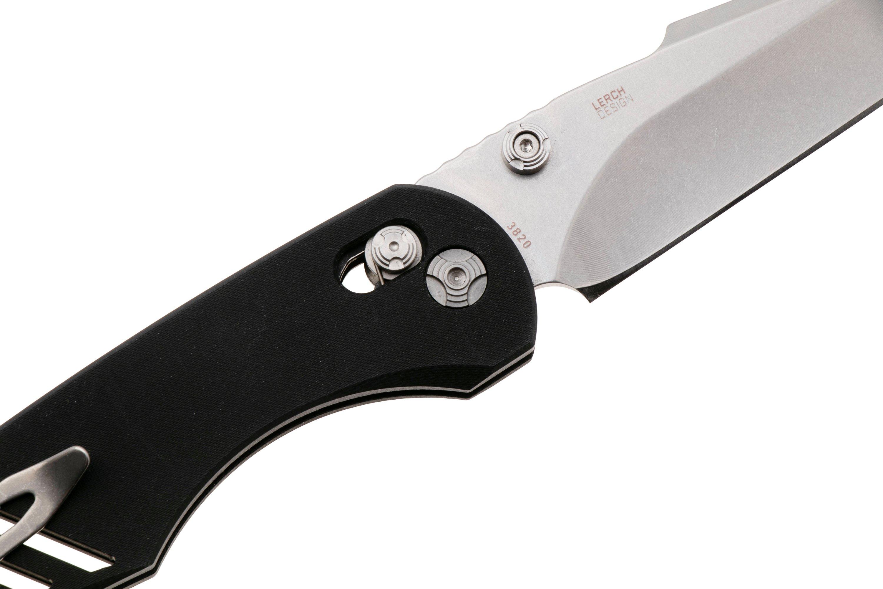 CRKT Definitive 3820 Stonewashed 154CM, Black G10, pocket knife, MJ ...