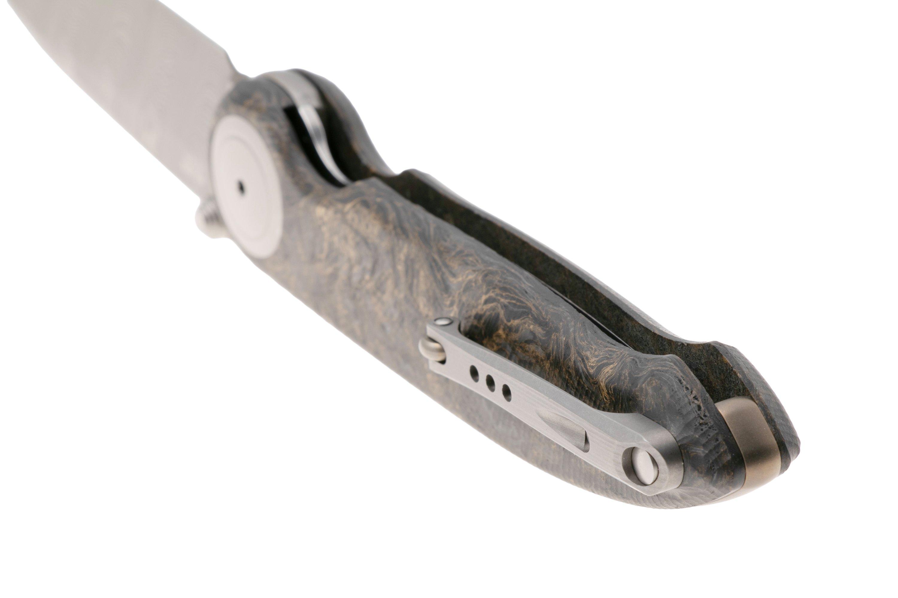 CRKT Pursue 4010 Super Dense Twist Damasteel, Contoured Dark Matter ...