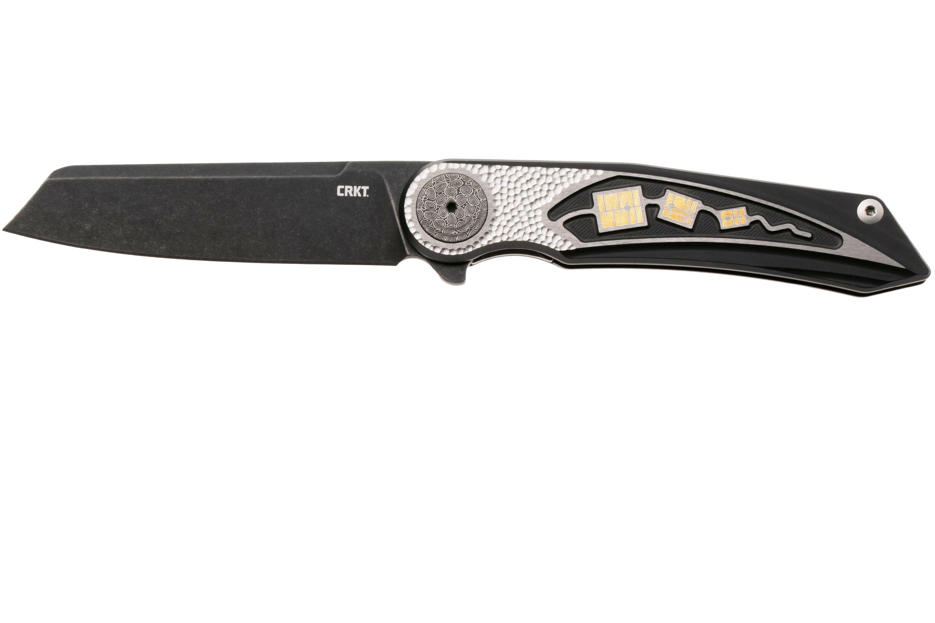CRKT Fortuitous 4014 Blackwashed MagnaCut, Black Titanium, zakmes ...