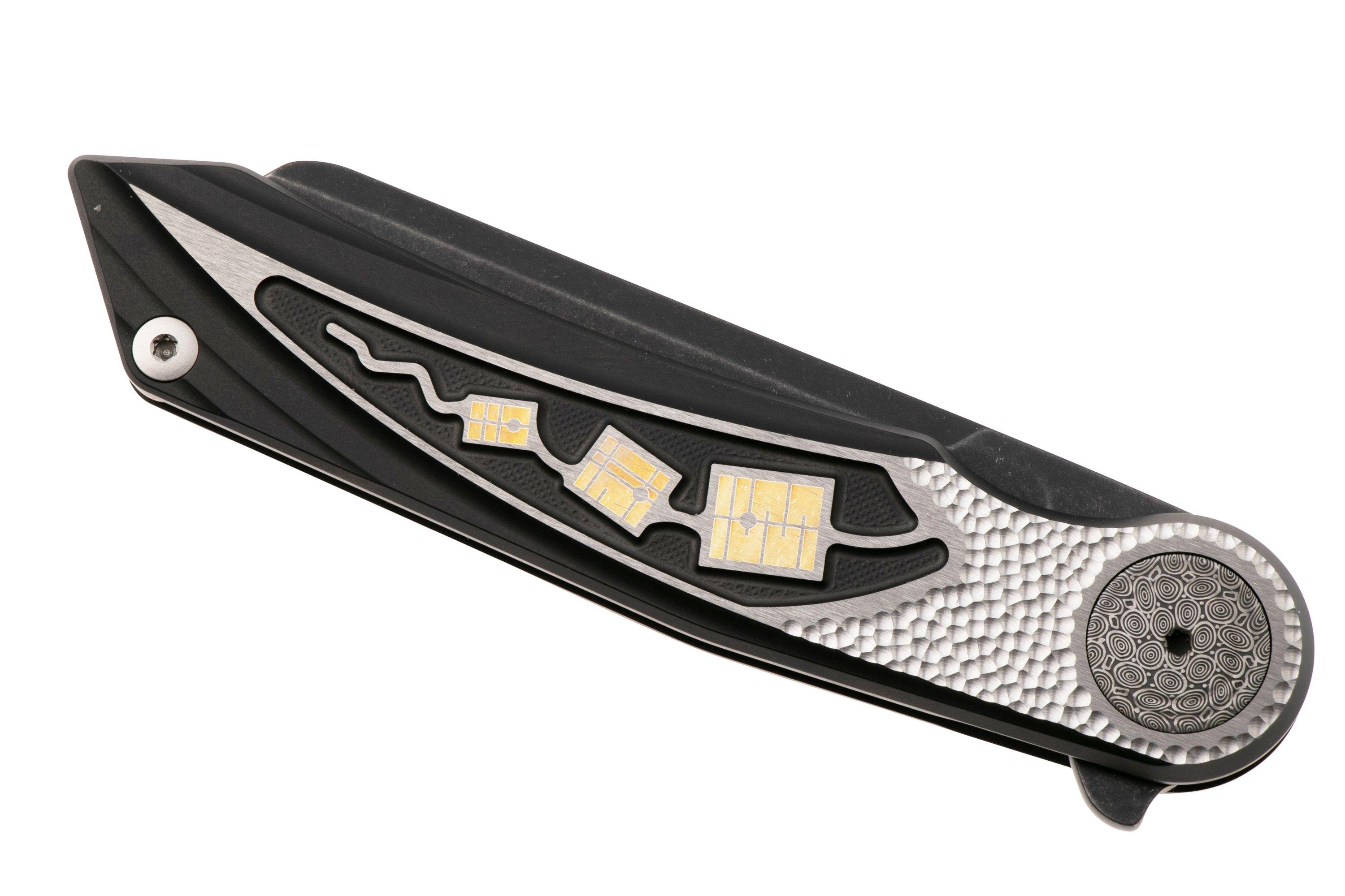 CRKT Fortuitous 4014 Blackwashed MagnaCut, Black Titanium, couteau de ...