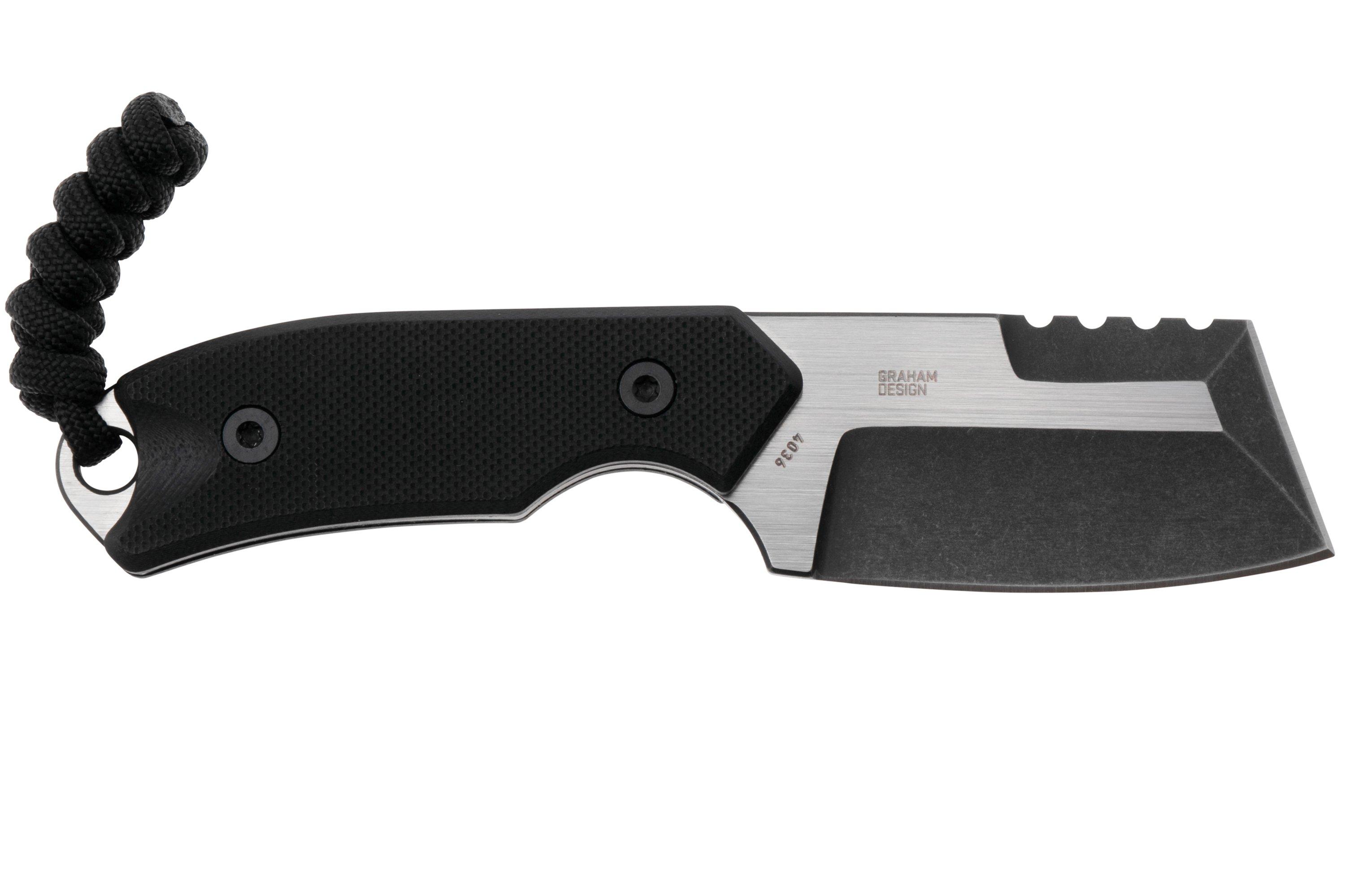 CRKT Razel Compact 4036 Black G10 fixed knife, Jon Graham design ...