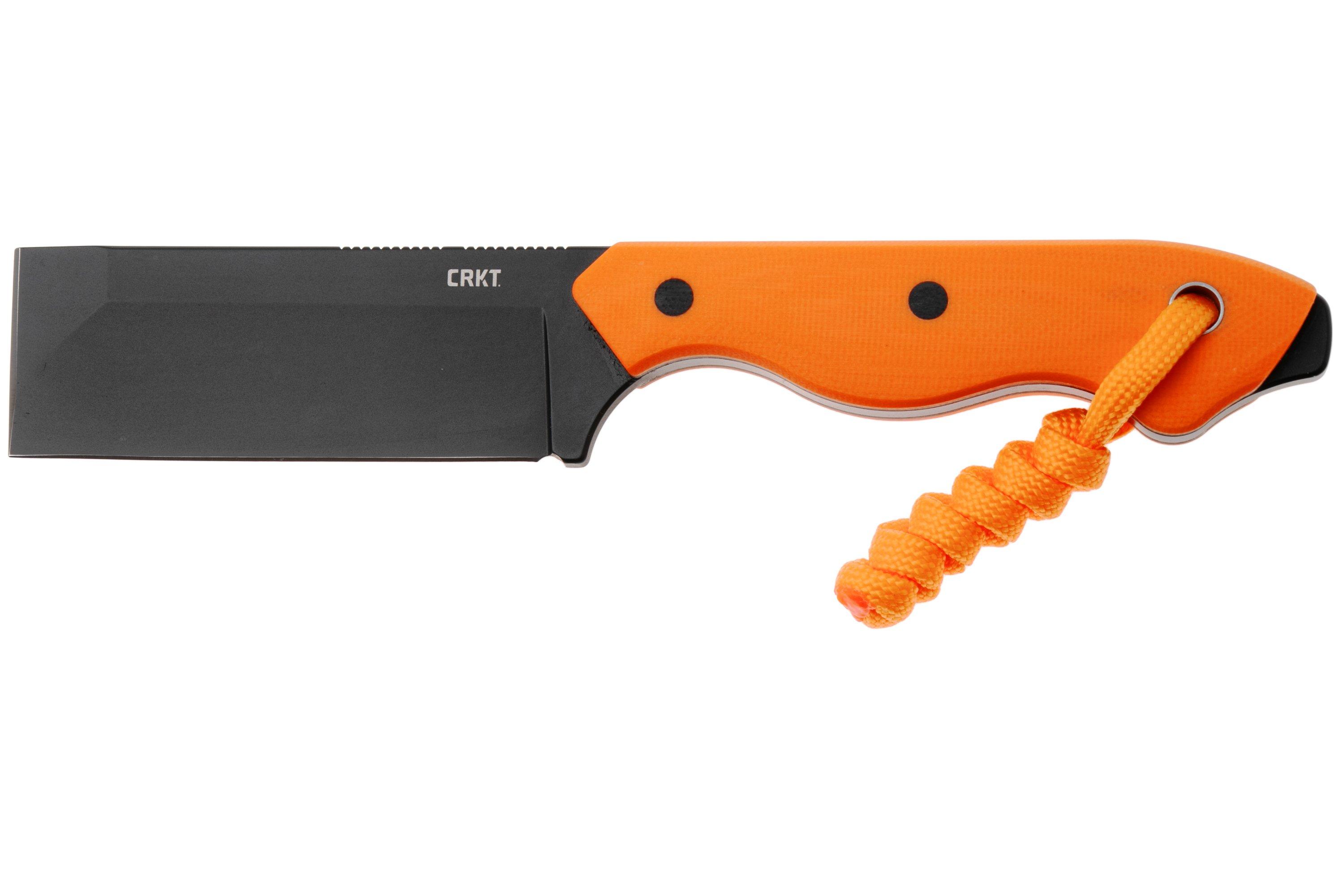 CRKT Razel 4037ER Black Oxide D2, Orange G10, vaststaand mes, Jon ...