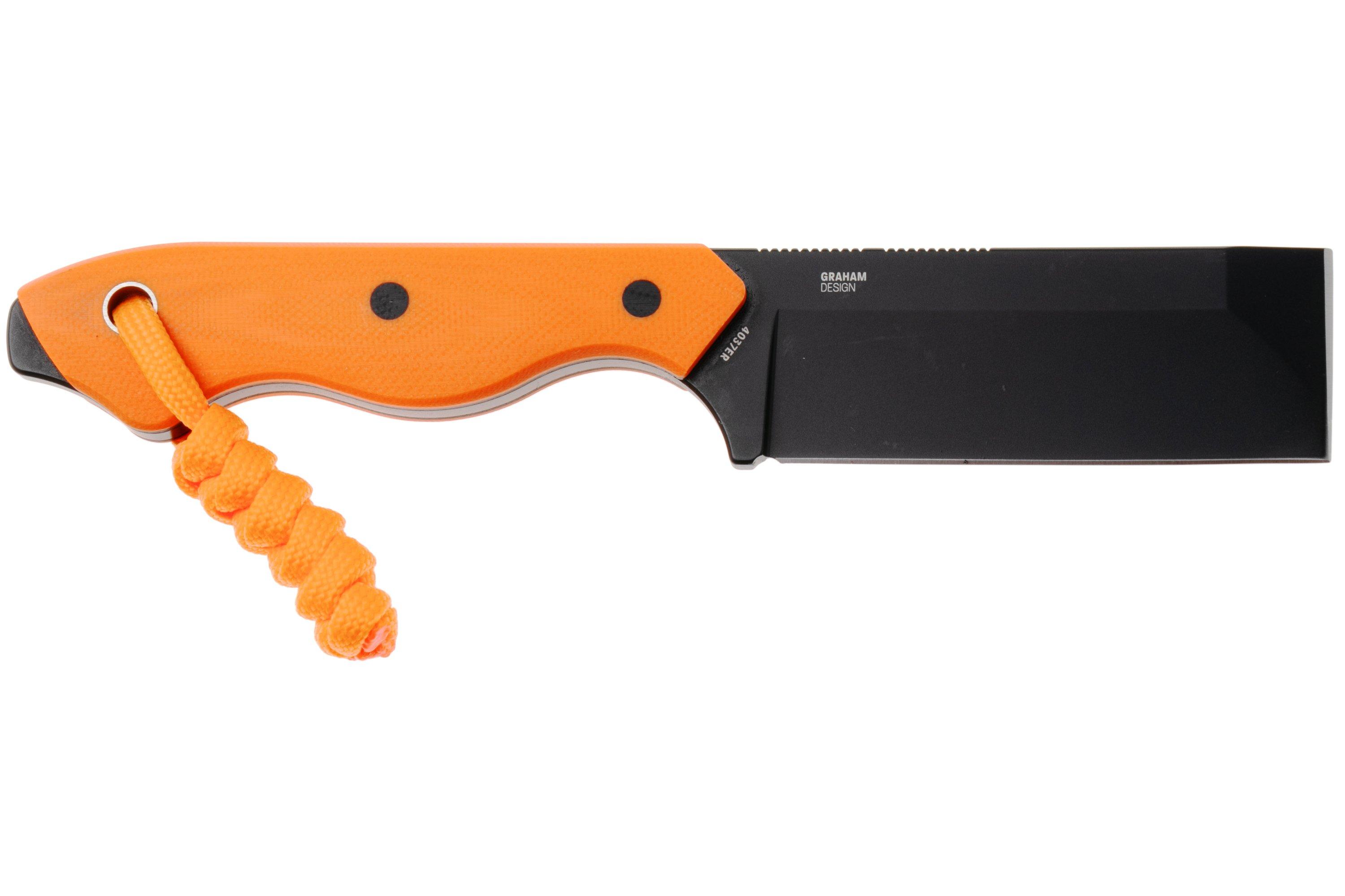 CRKT Razel 4037ER Black Oxide D2, Orange G10, Fahrtenmesser, Jon Graham ...