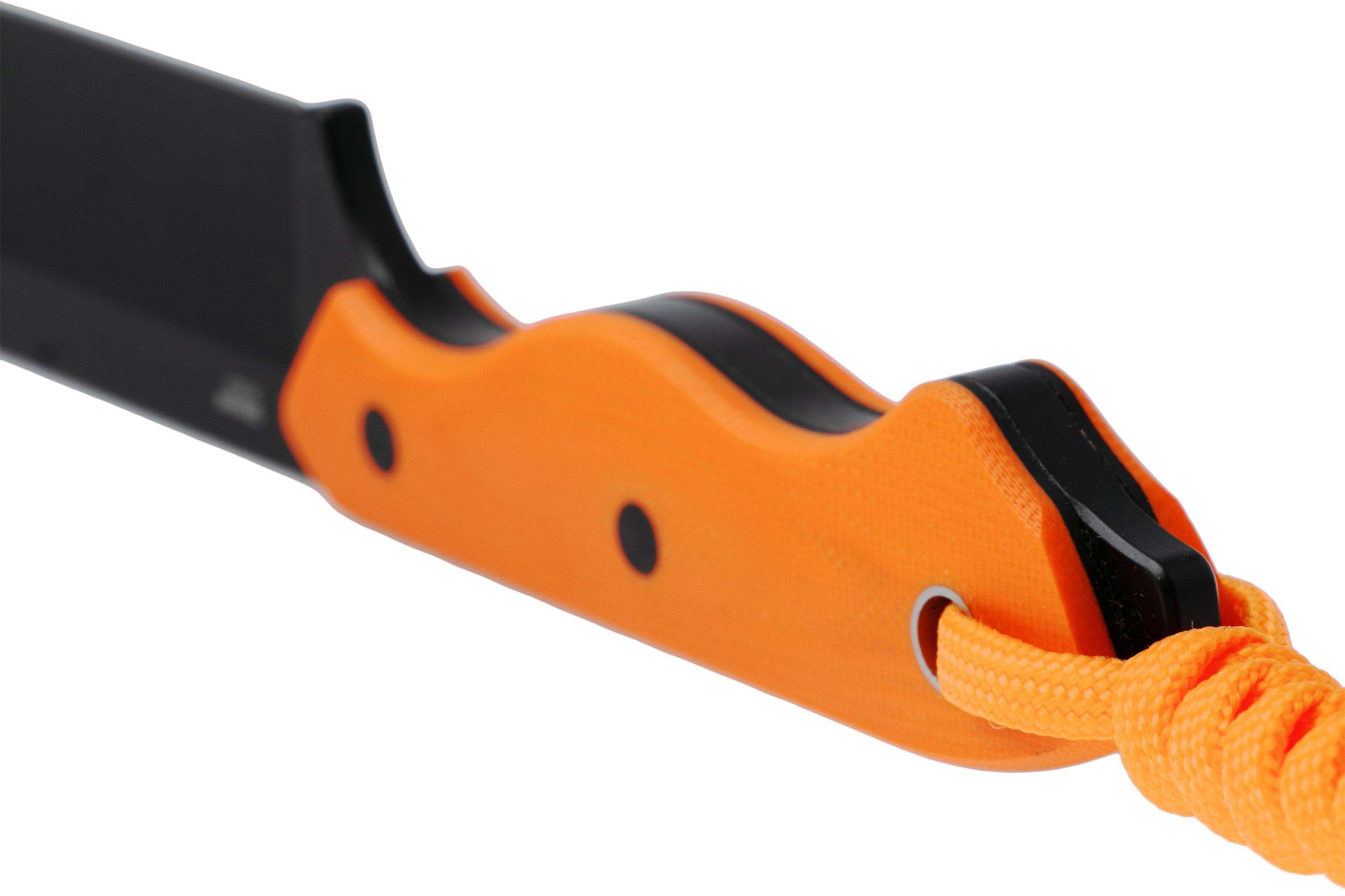CRKT Razel 4037ER Black Oxide D2, Orange G10, vaststaand mes, Jon ...
