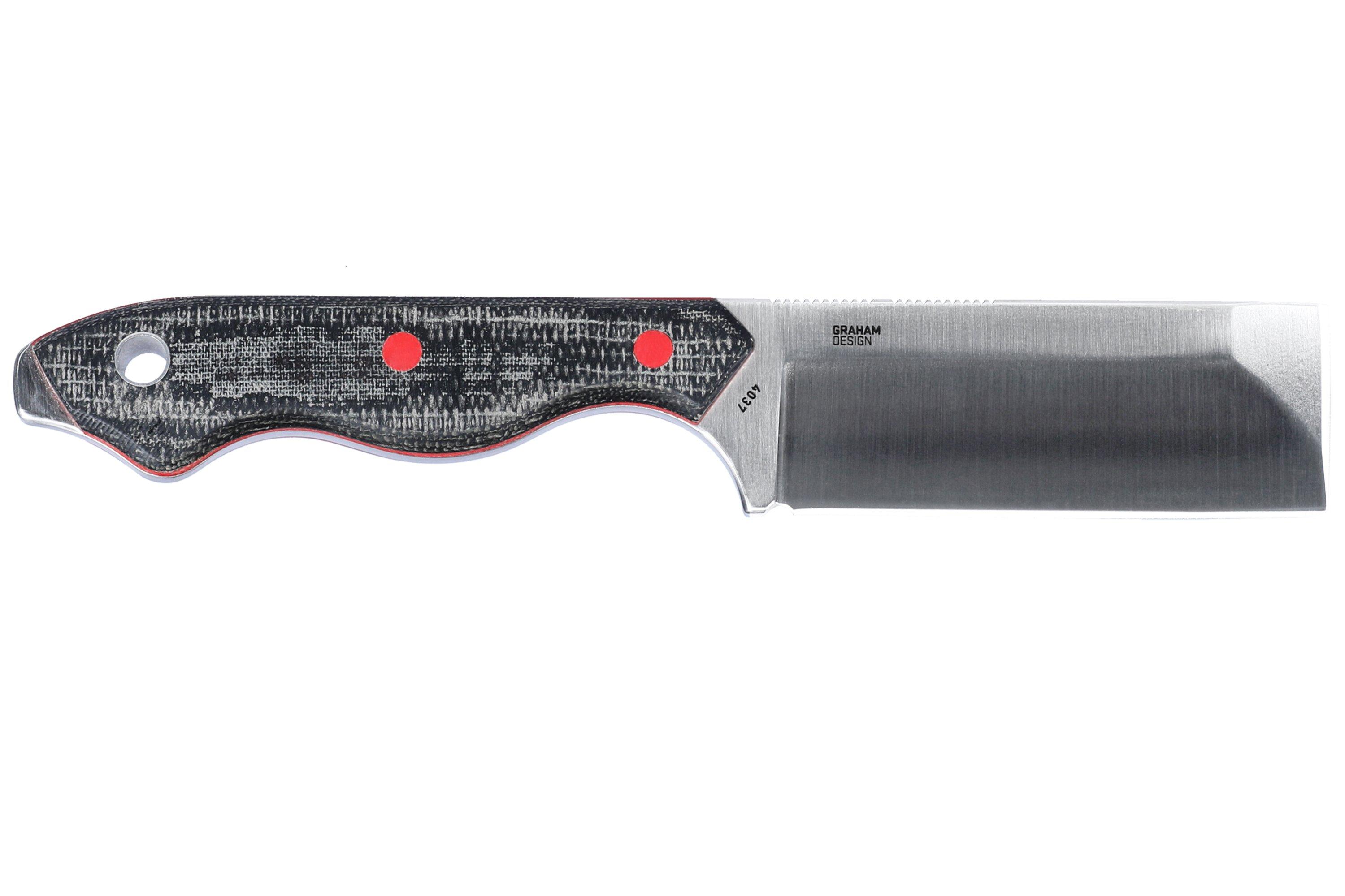 CRKT Razel 4037 Red G10 Black Micarta fixed knife, Jon Graham design ...