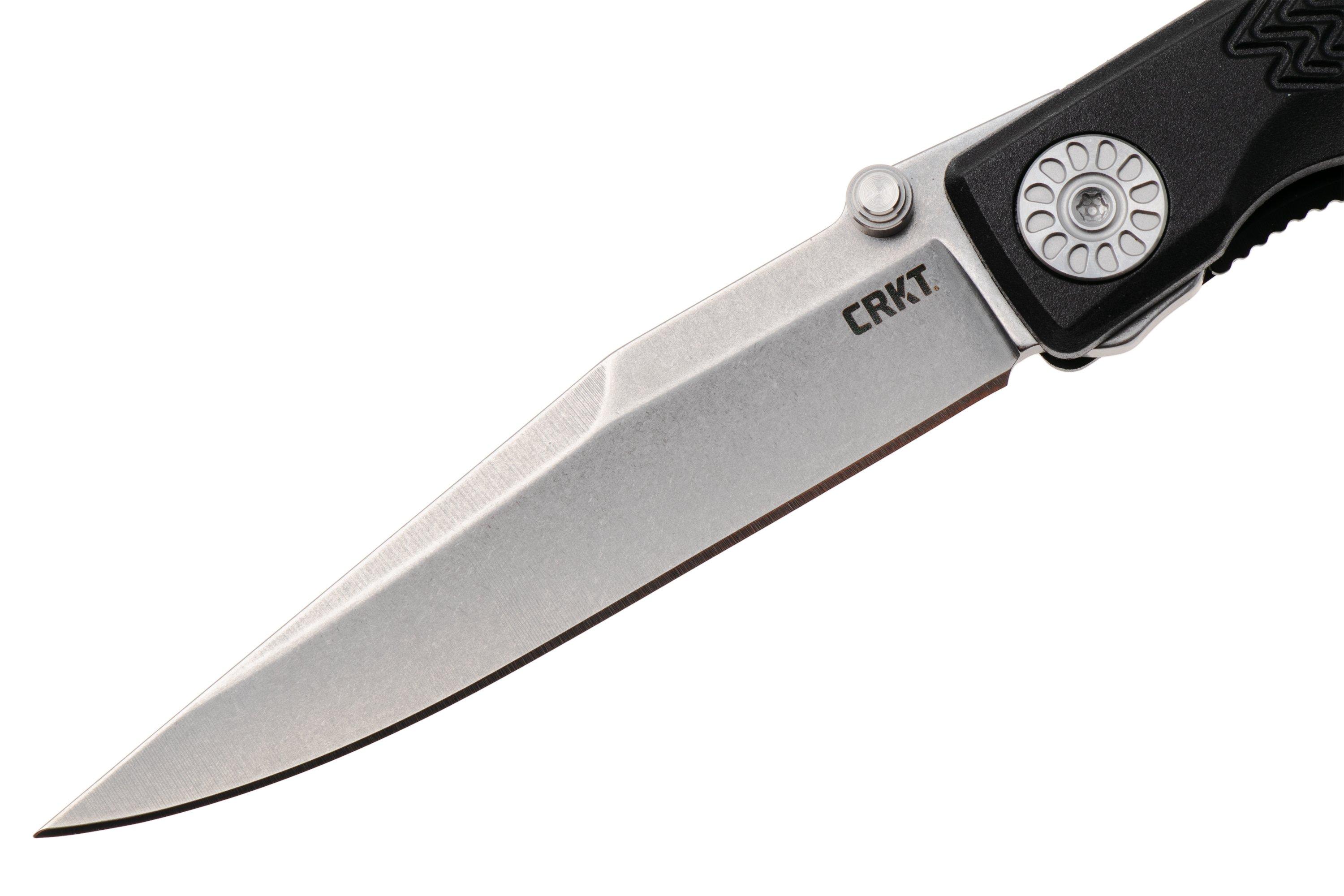 CRKT Fidus 4220 Stonewashed 12C27, Black GRN, couteau de poche, Michael ...