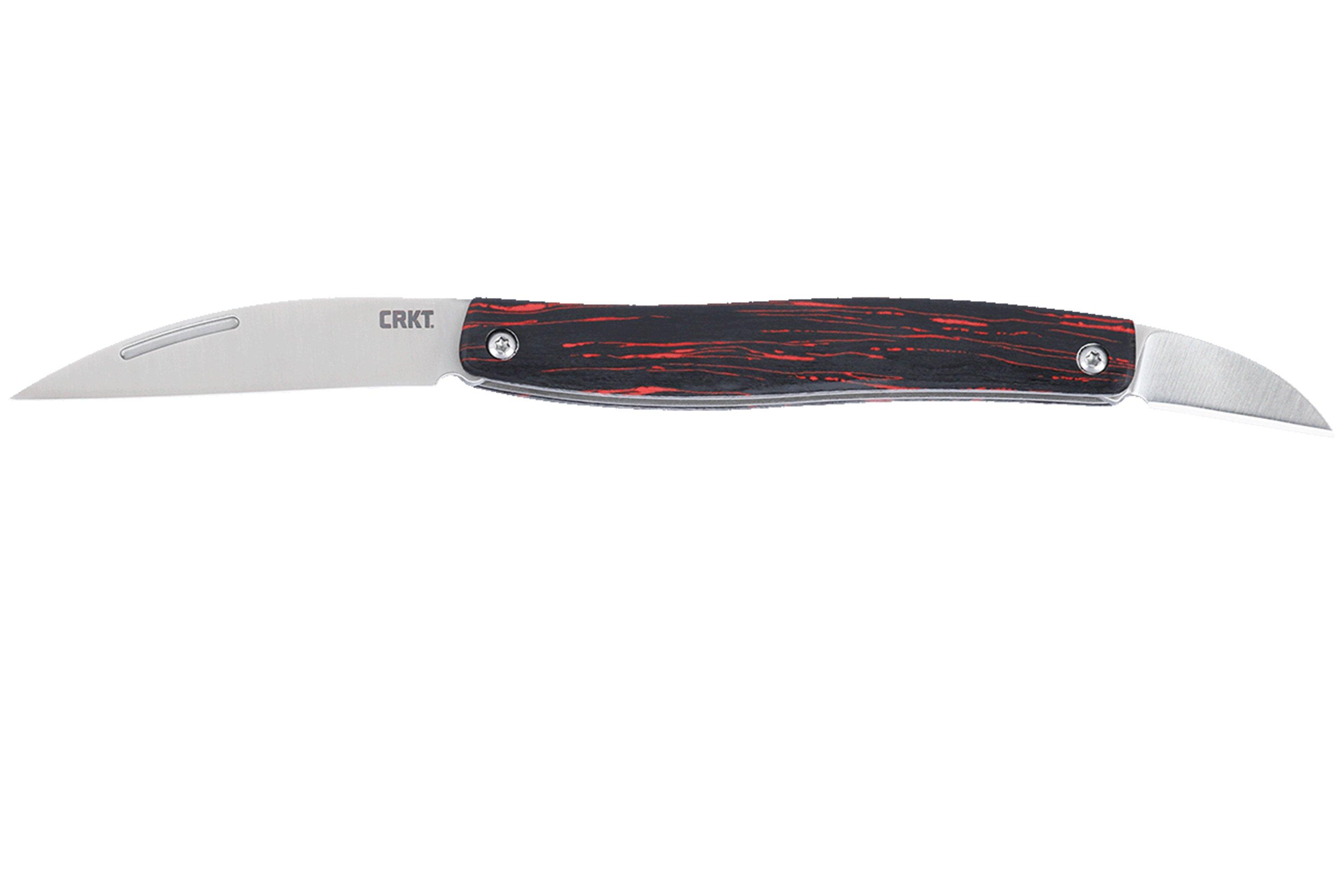 CRKT Forebear 4810 Red Black G10 slipjoint pocket knife, Darriel Caston ...