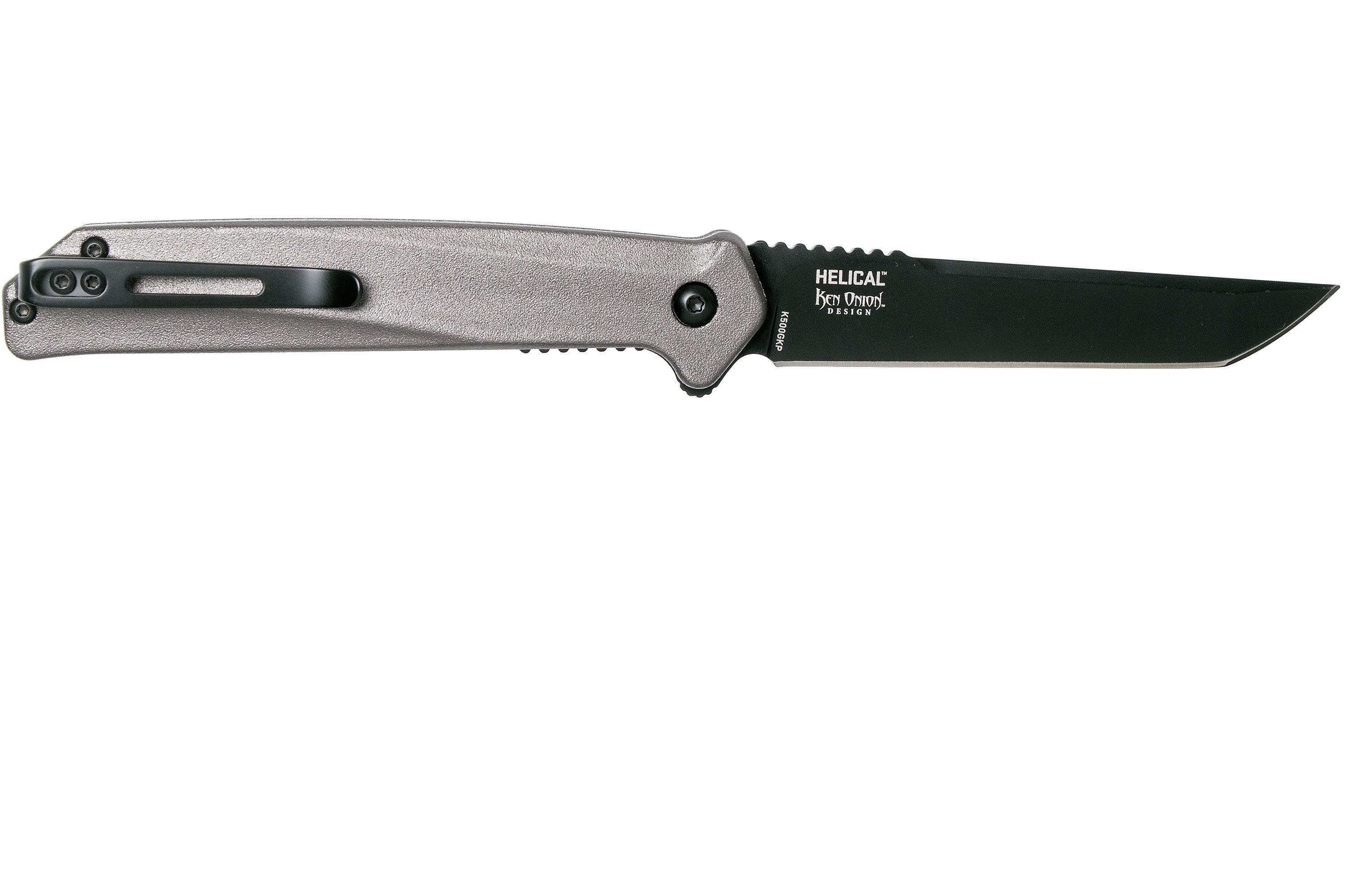 CRKT Helical D2 black 500GKP pocket knife, Ken Onion design ...