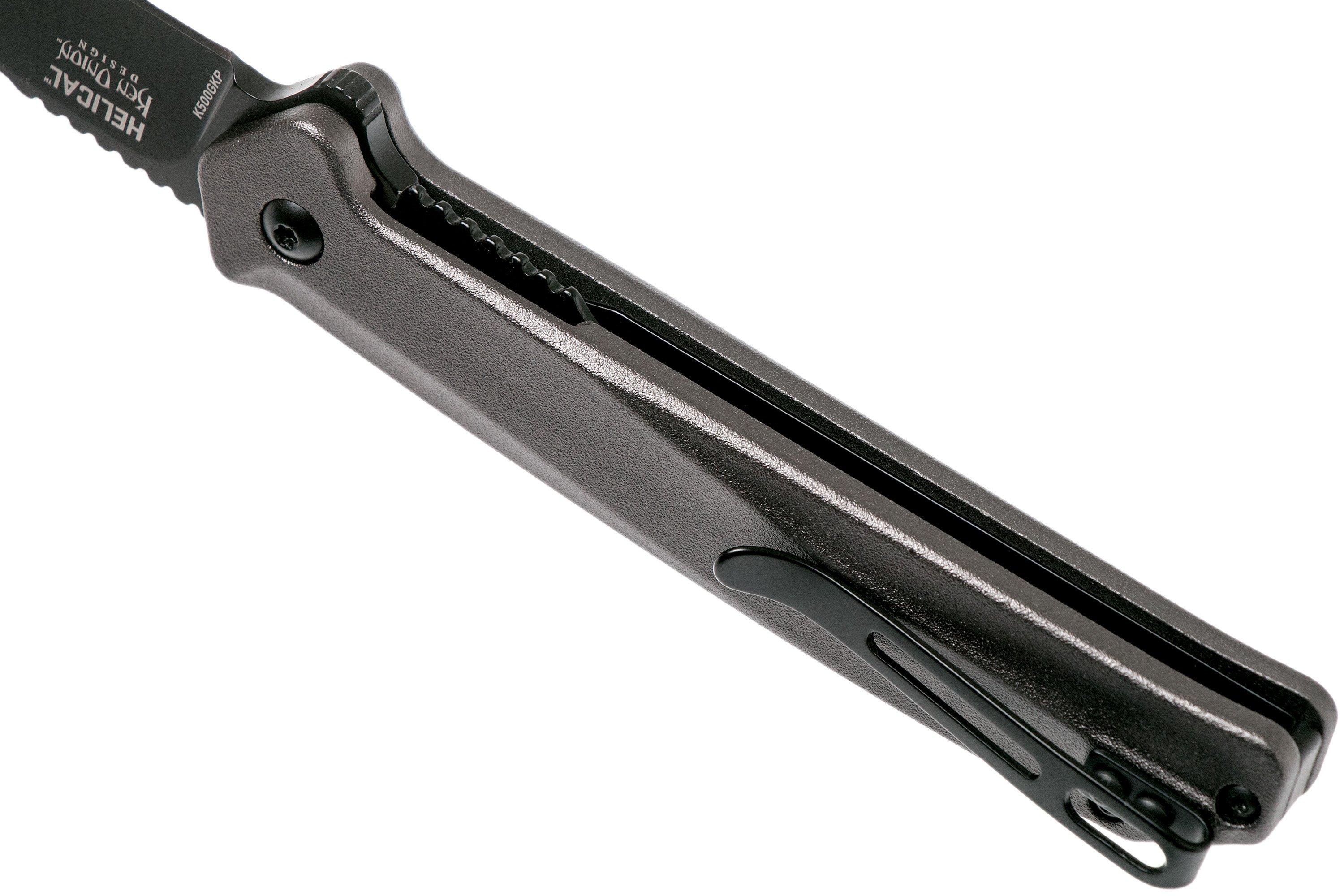CRKT Helical D2 black 500GKP pocket knife, Ken Onion design ...