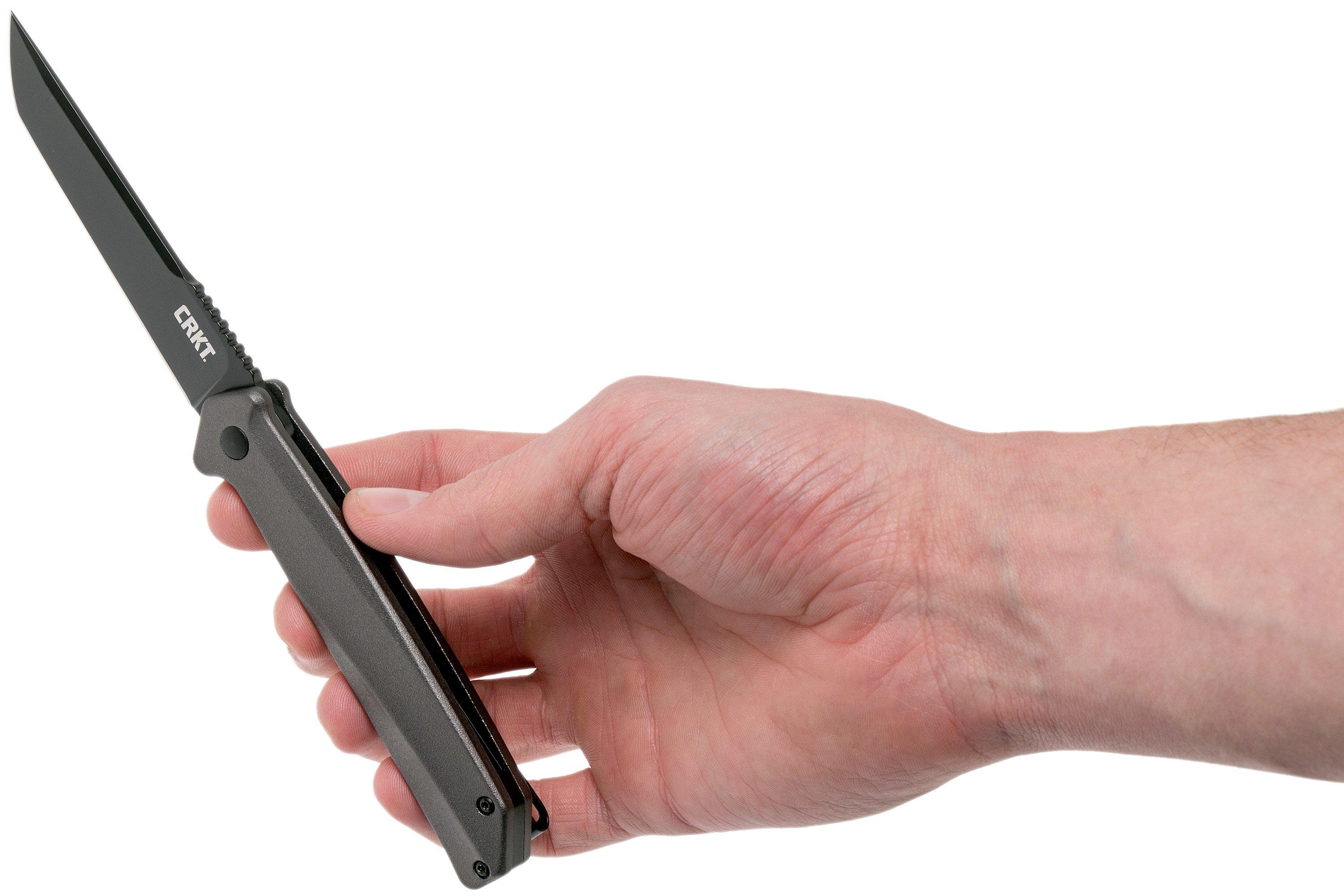 CRKT Helical D2 black 500GKP pocket knife, Ken Onion design ...
