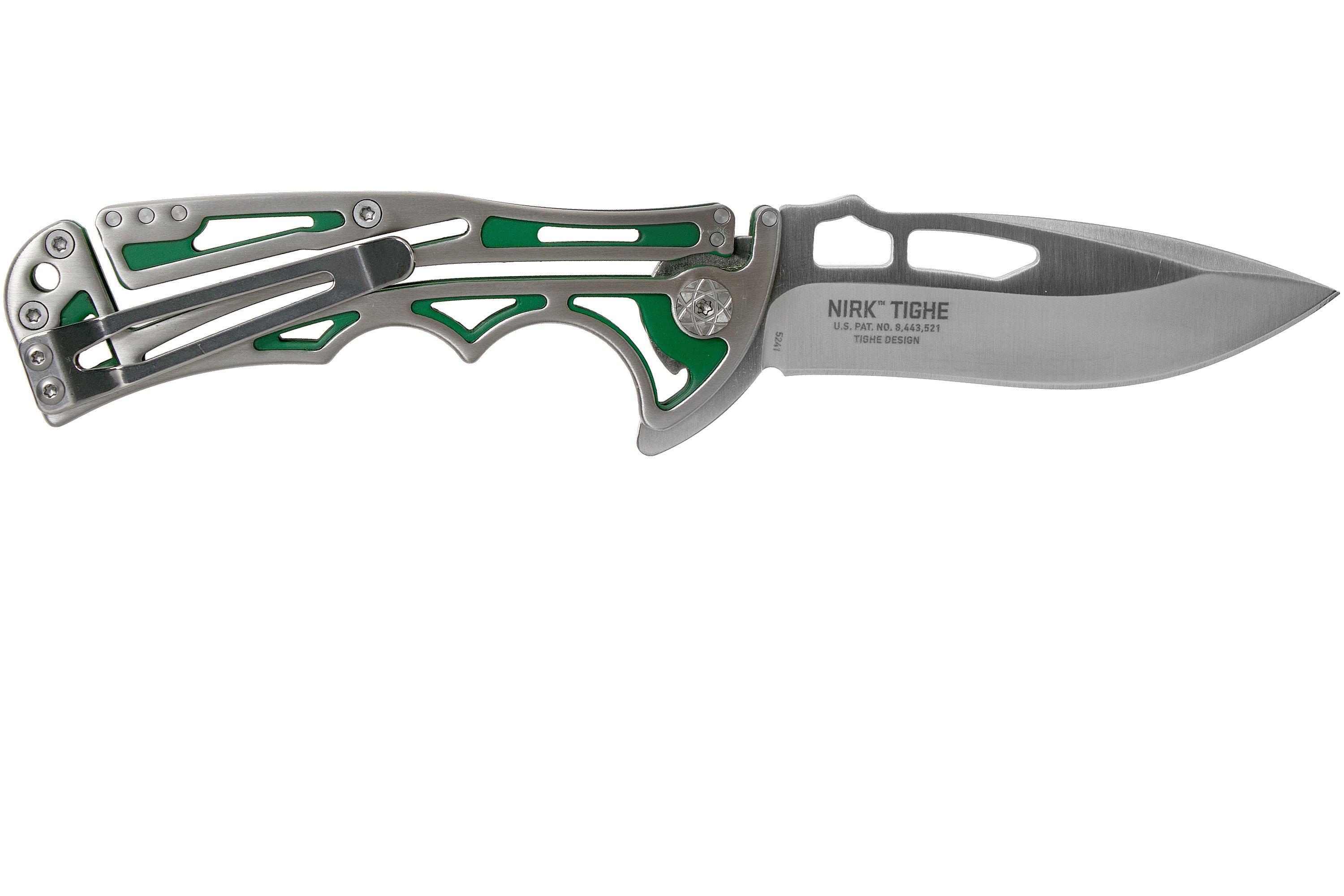 CRKT Nirk Tighe Green 5241 pocket knife, Brian Tighe design ...