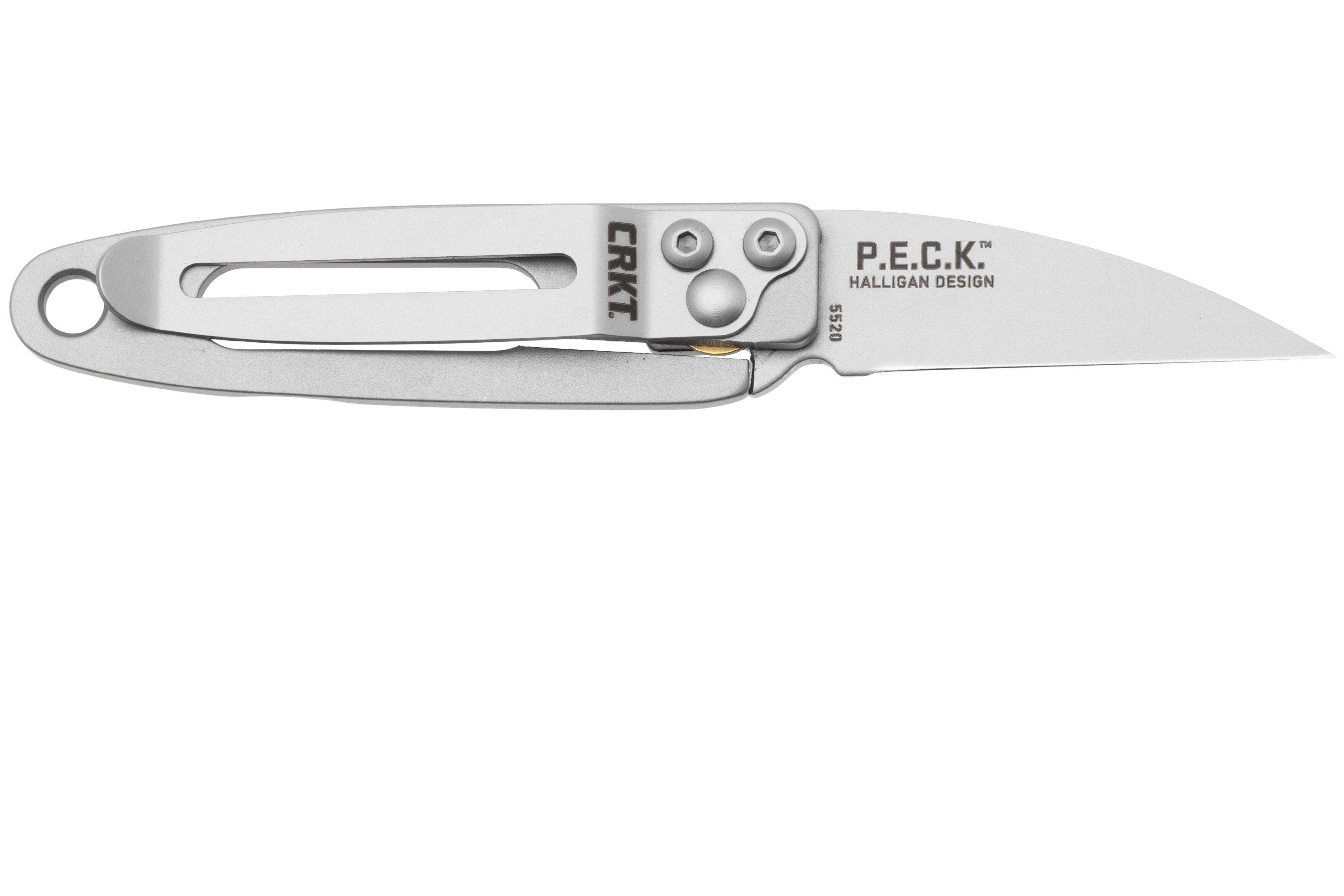 CRKT Delilah's P.E.C.K. 5520, Bead Blasted 3Cr13MoV, Stainless Steel zakmes, Ed Halligan design ...