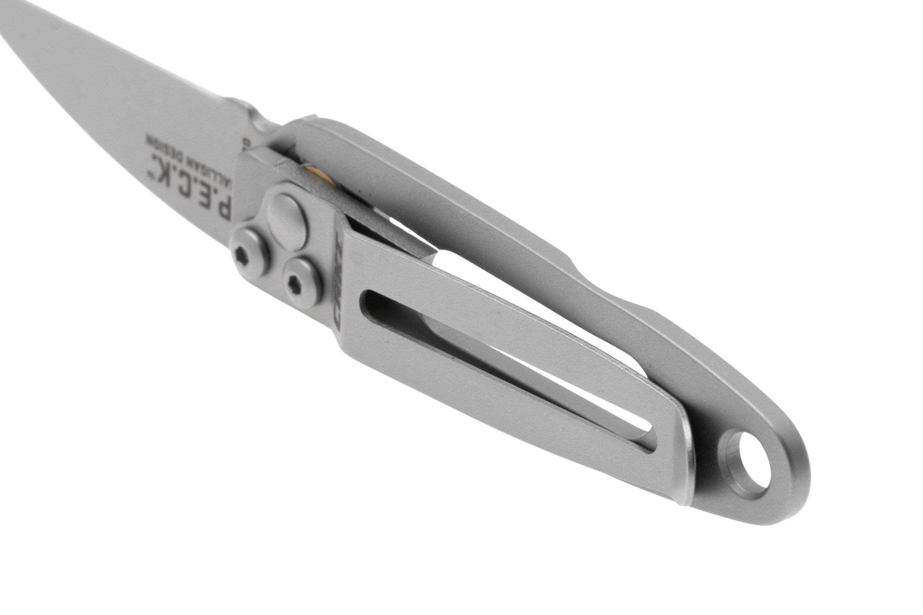 CRKT Delilah's P.E.C.K. 5520, Bead Blasted 3Cr13MoV, Stainless Steel zakmes, Ed Halligan design ...