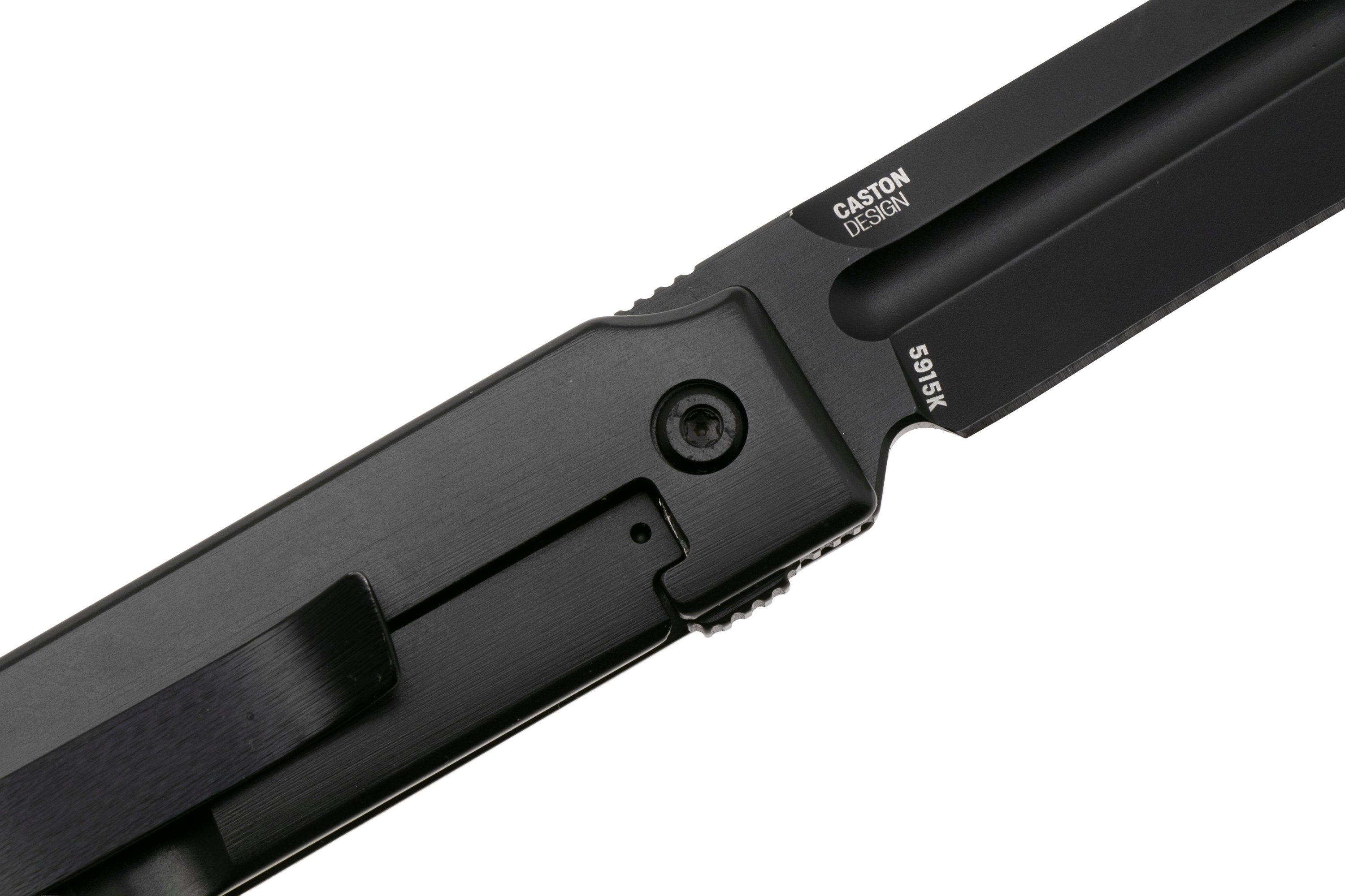 CRKT MinimalX 5915K, Black 12C27, Black Stainless Steel pocket knife ...