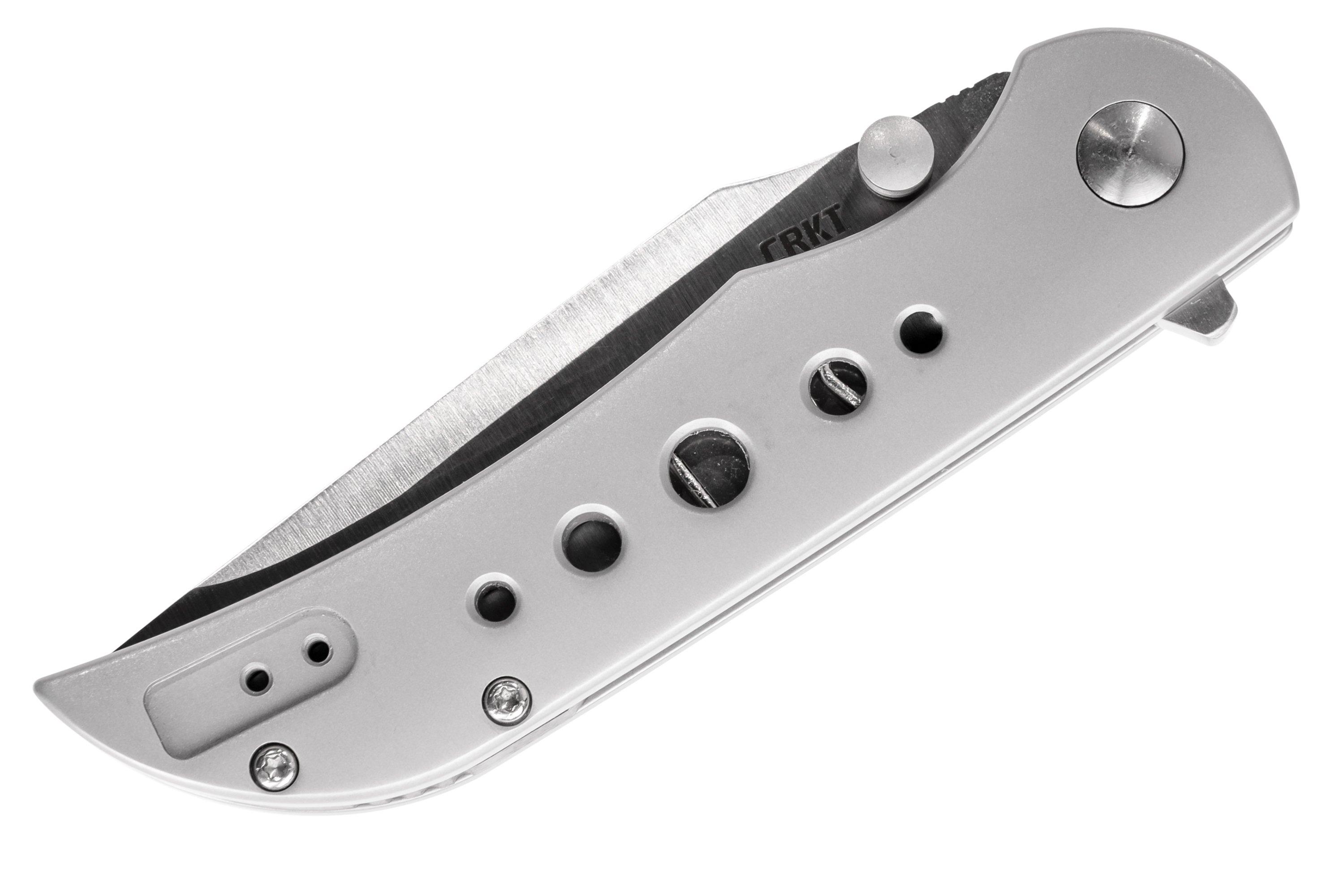 CRKT Oxcart, Silver pocket knife, Robert Carter design | Advantageously ...