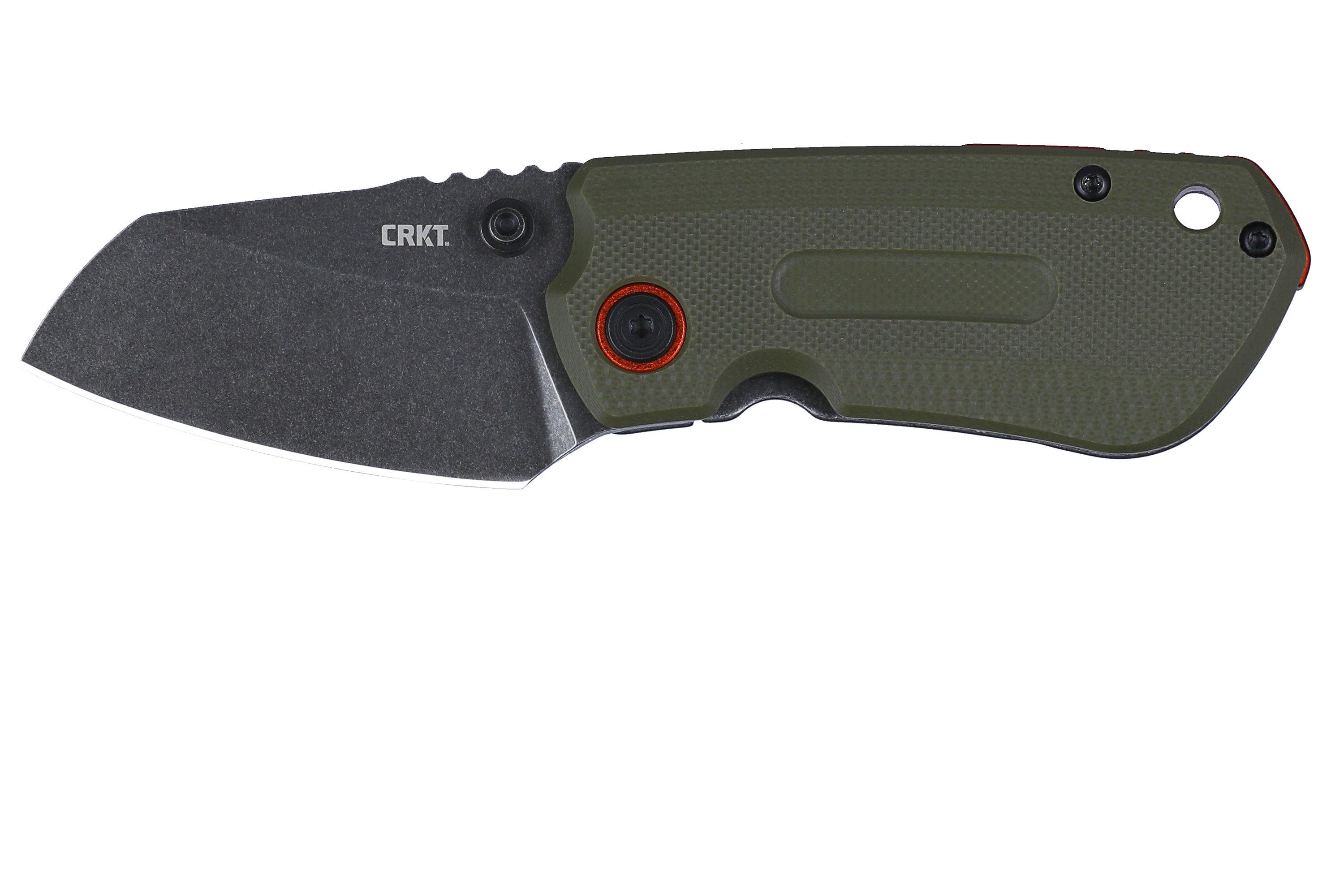 CRKT Overland Compact, OD Green pocket knife, T.J. Schwarz design ...