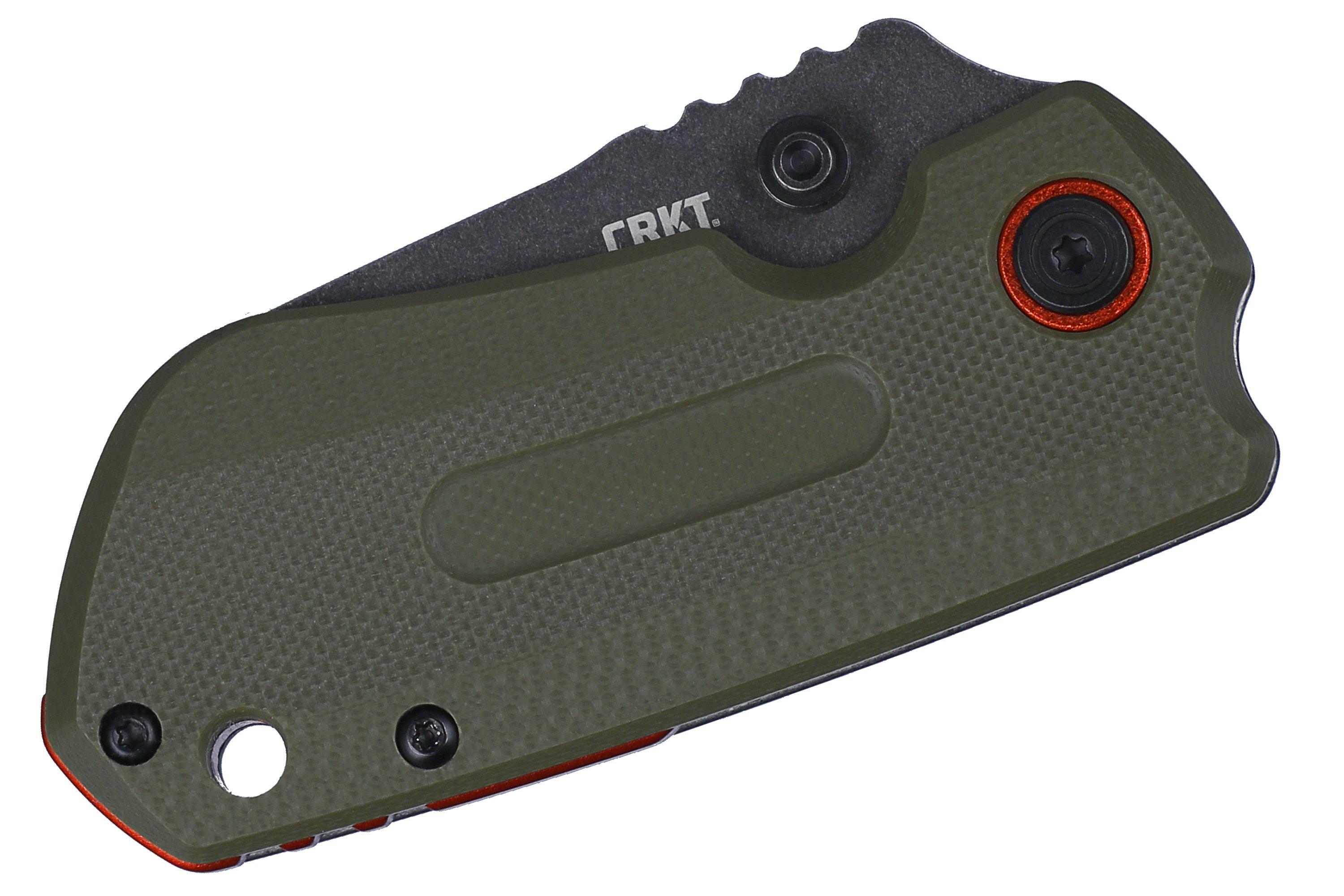 CRKT Overland Compact, OD Green pocket knife, T.J. Schwarz design ...