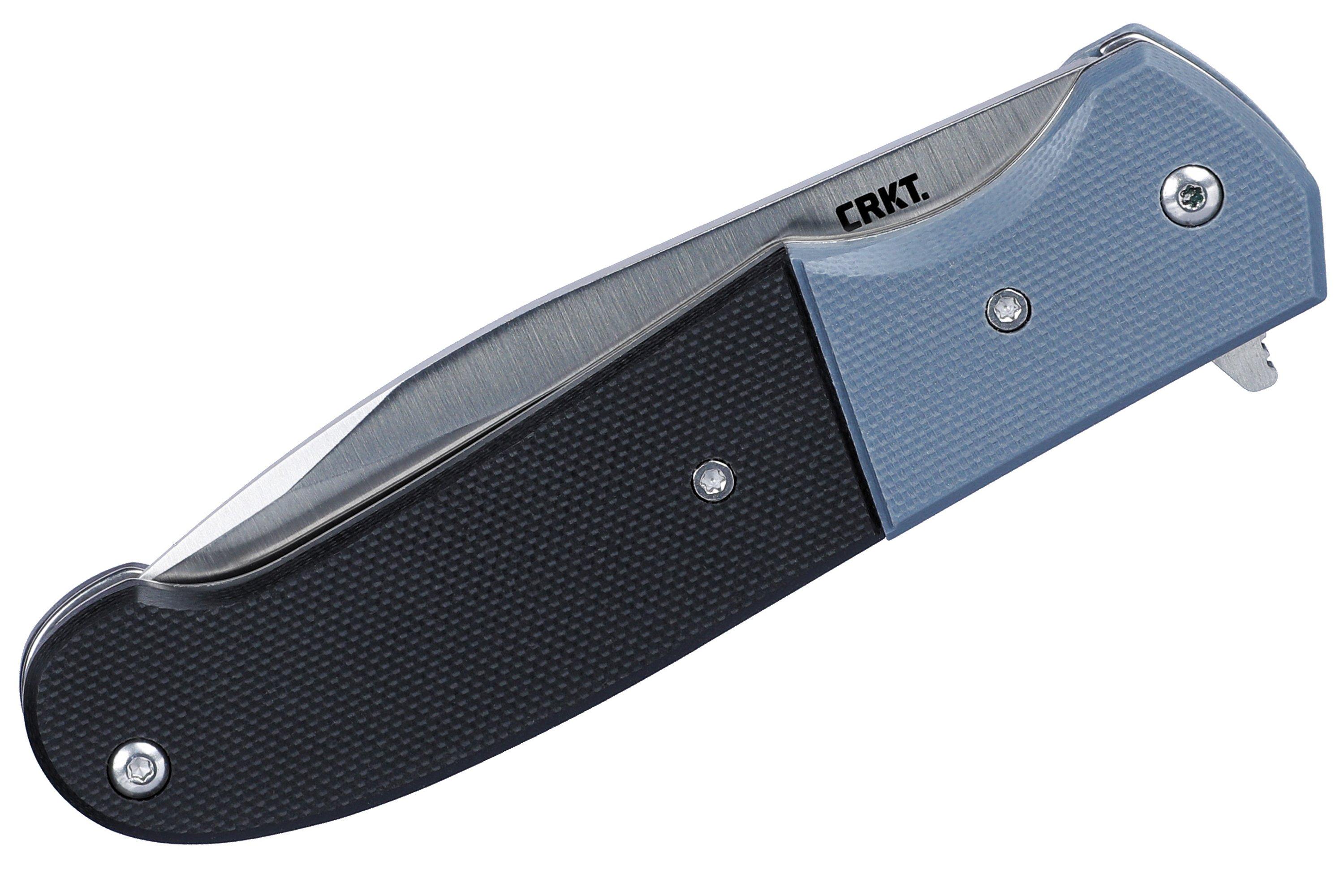 CRKT Ignitor Assisted, Silver pocket knife, Ken Steigerwalt design ...