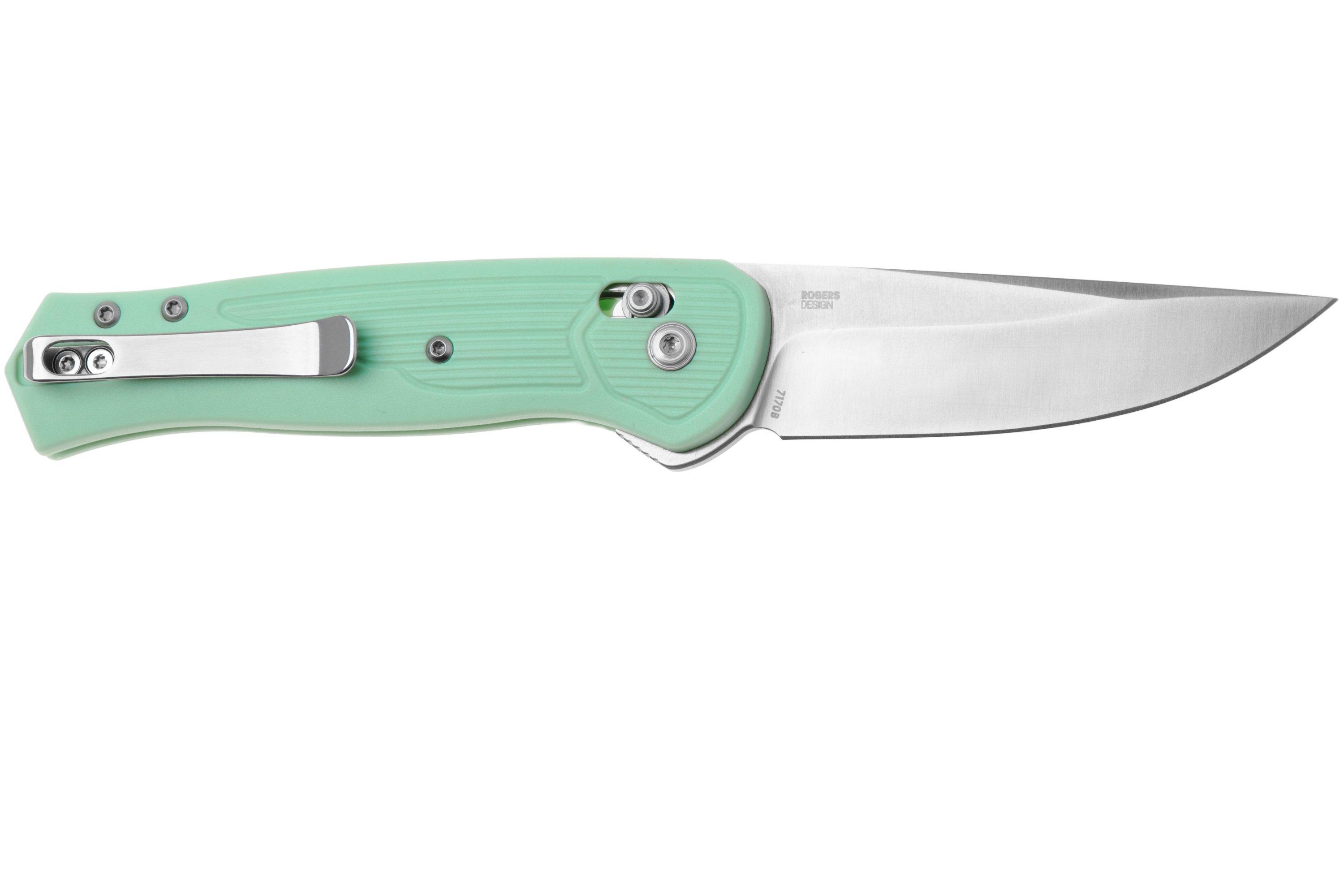CRKT Sero 7170B Satin CPM S35VN, Aqua GRN, pocket knife, Richard Rogers ...