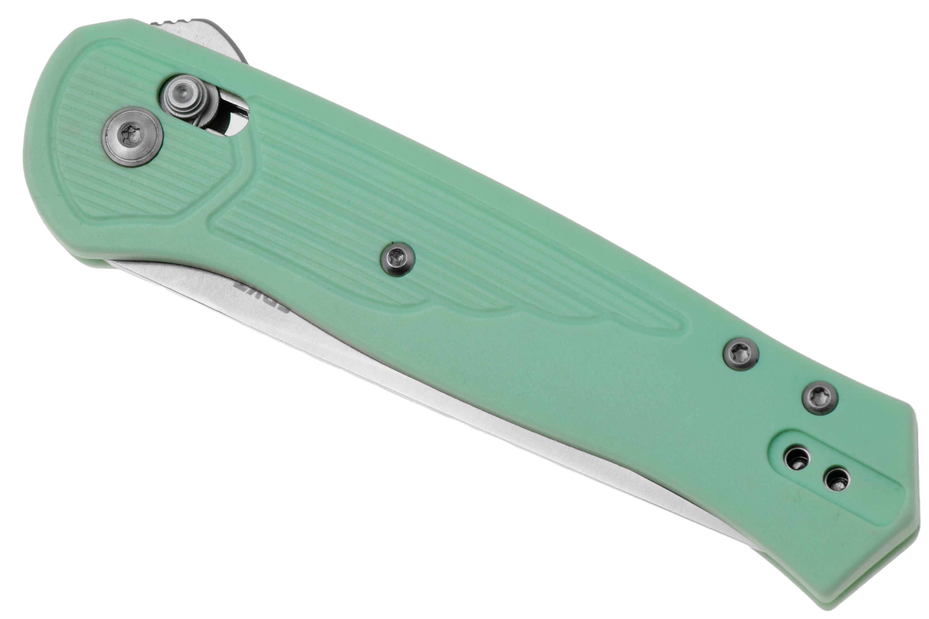 CRKT Sero 7170B Satin CPM S35VN, Aqua GRN, pocket knife, Richard Rogers ...
