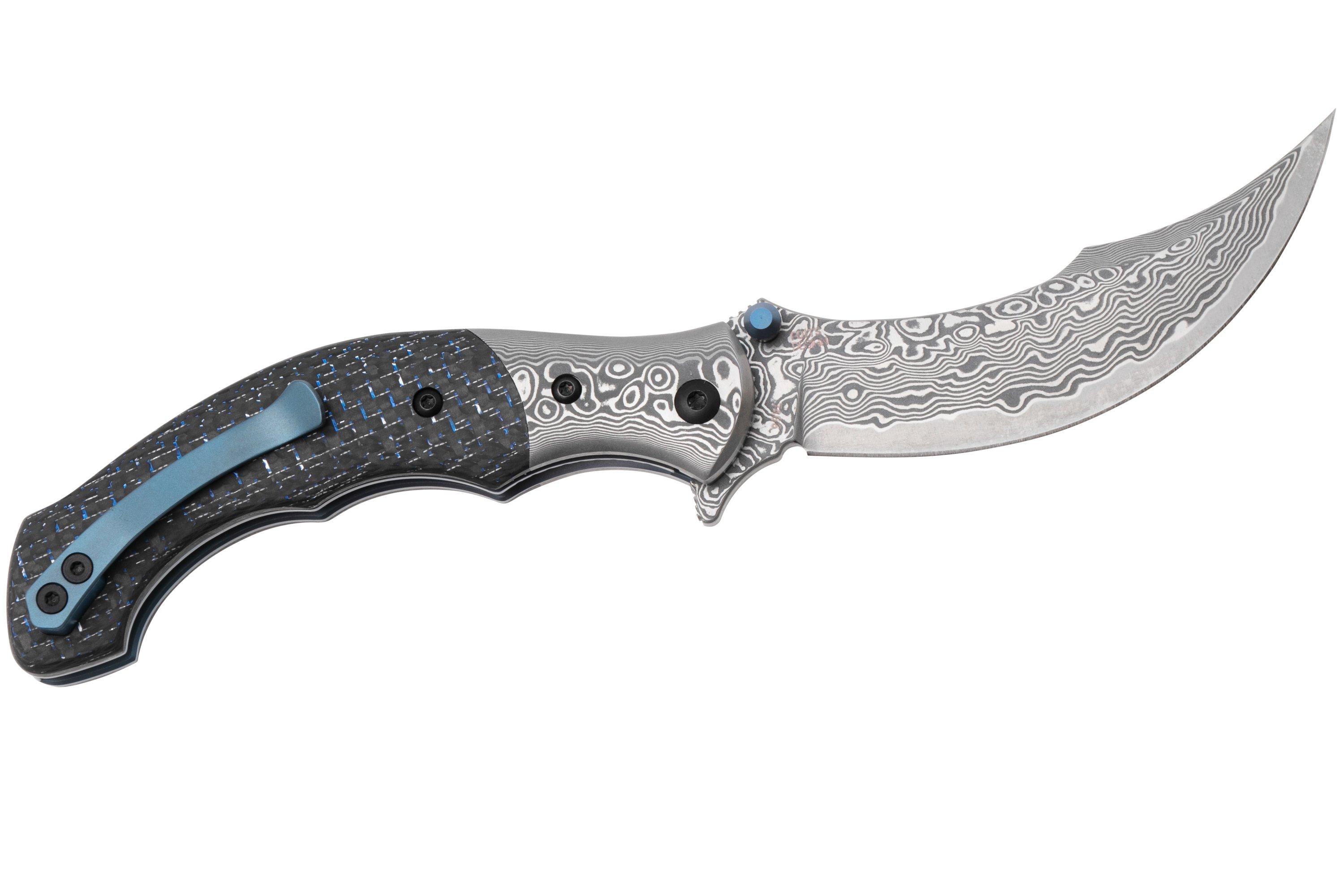 CRKT Ritual Compact 7466 Damascus Persian, pocket knife, Alan Folts ...