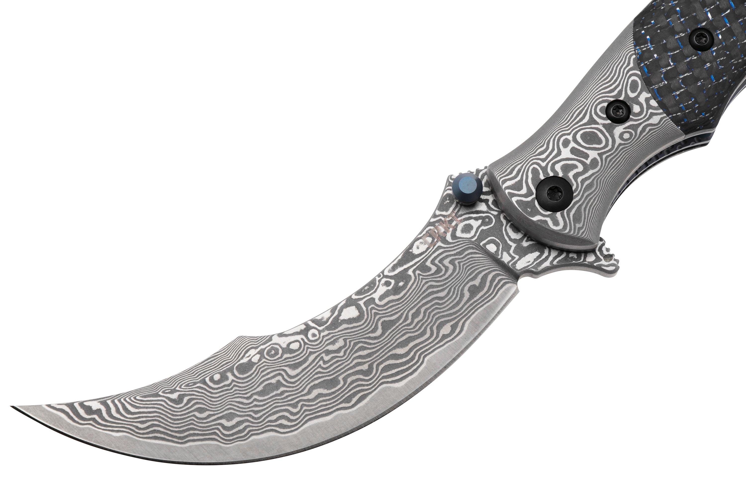 CRKT Ritual Compact 7466 Damascus Persian, zakmes, Alan Folts design ...