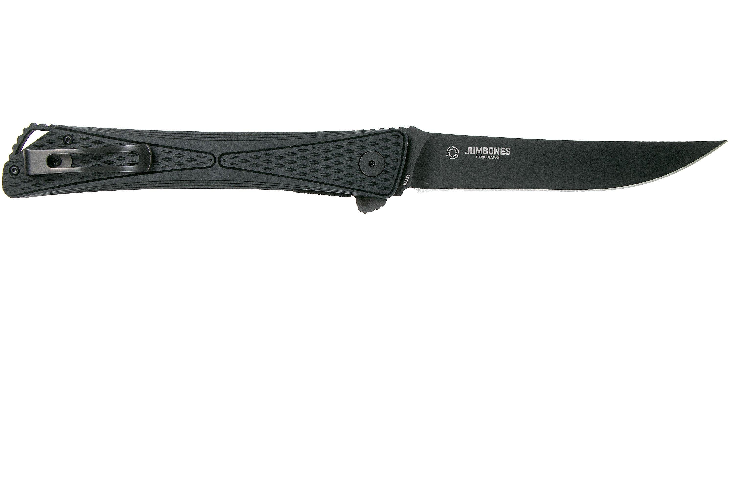 CRKT Jumbones Blackout 7532K pocket knife, Jeff Park design ...