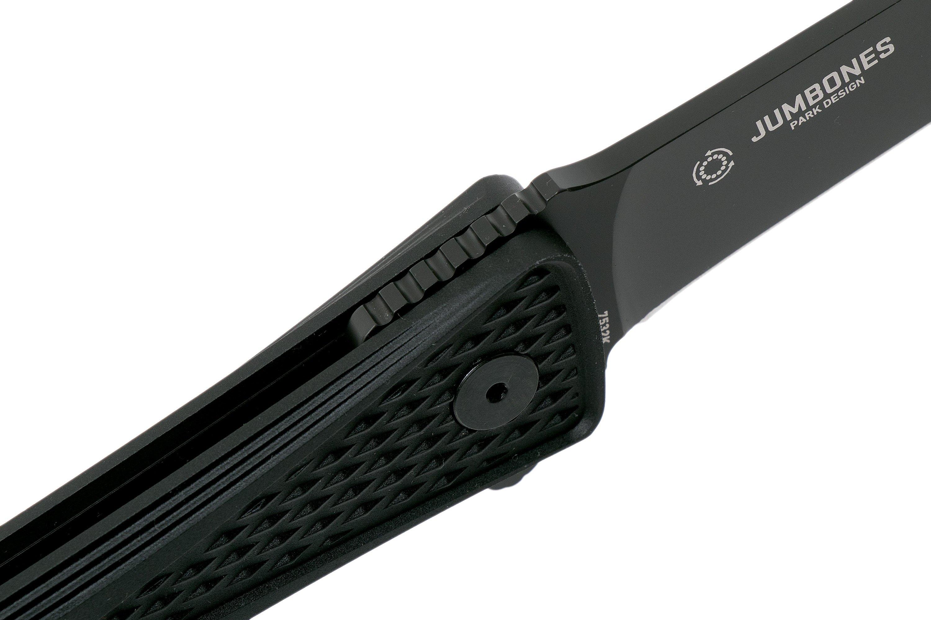 CRKT Jumbones Blackout 7532K pocket knife, Jeff Park design ...