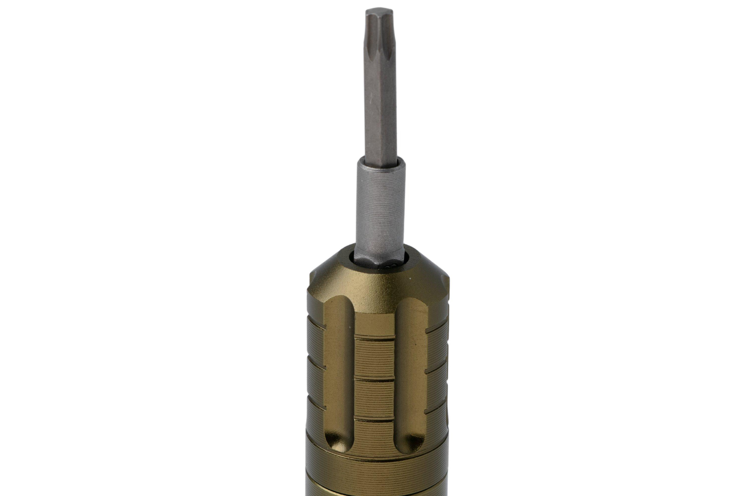 CRKT ToGo Driver Tool 9914 OD-Green Aluminum, bit-driver, Joe Wu design ...