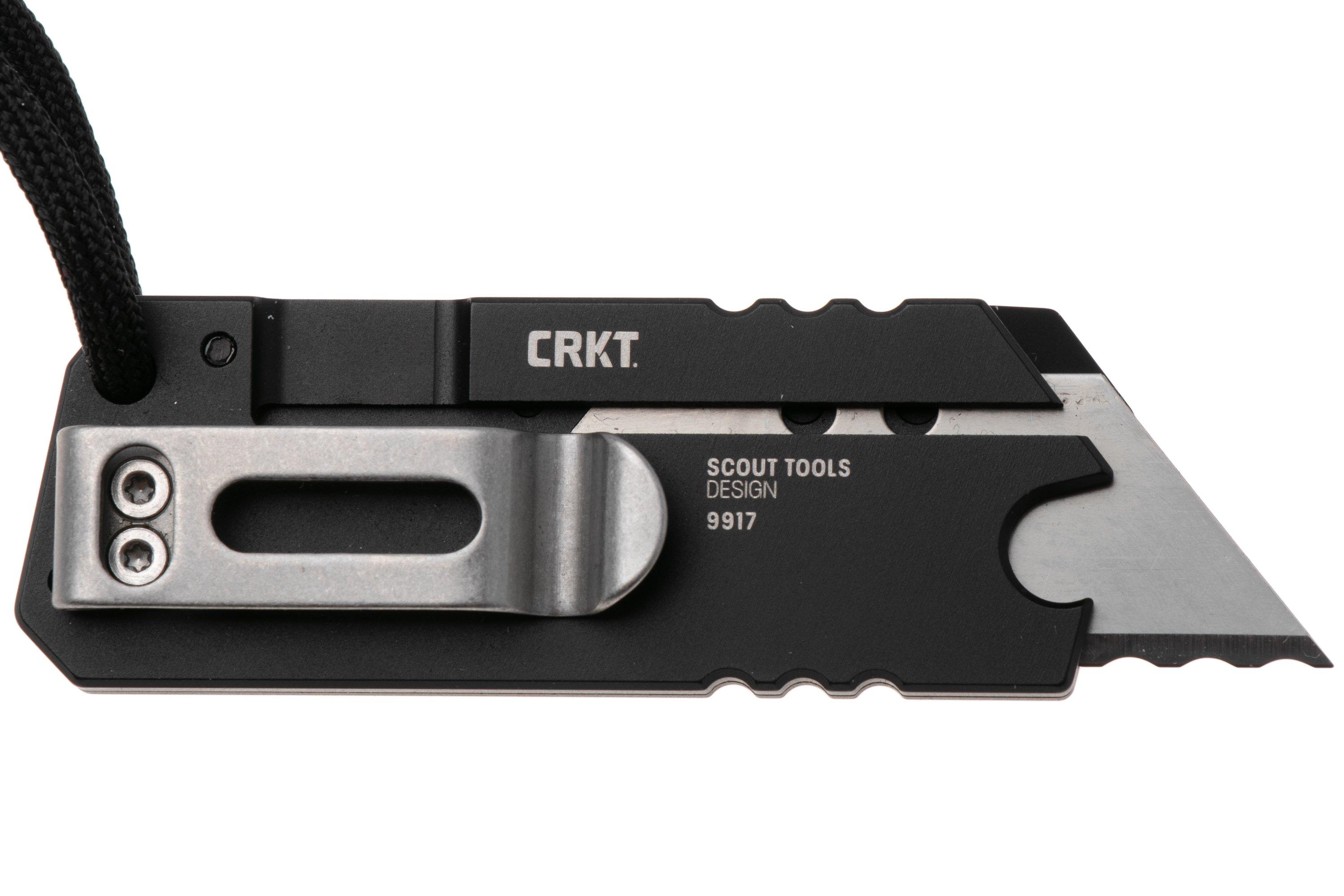 CRKT C.U.T. 9917 Satin SK-5, Black Titanium, utility knife, Joe Wu ...