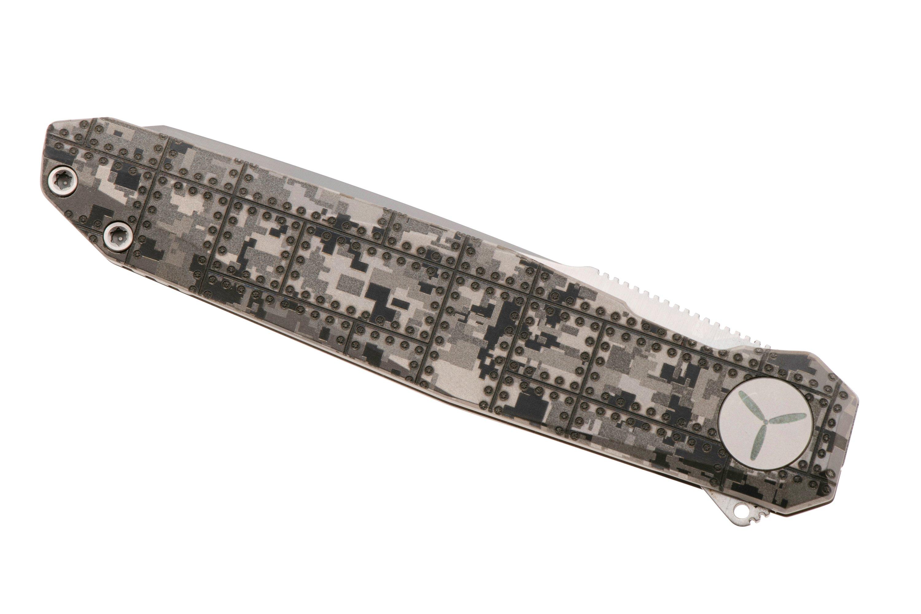 CRKT Facet K253TM390 Satin M390, Rivet Titanium, pocket knife, Ken ...