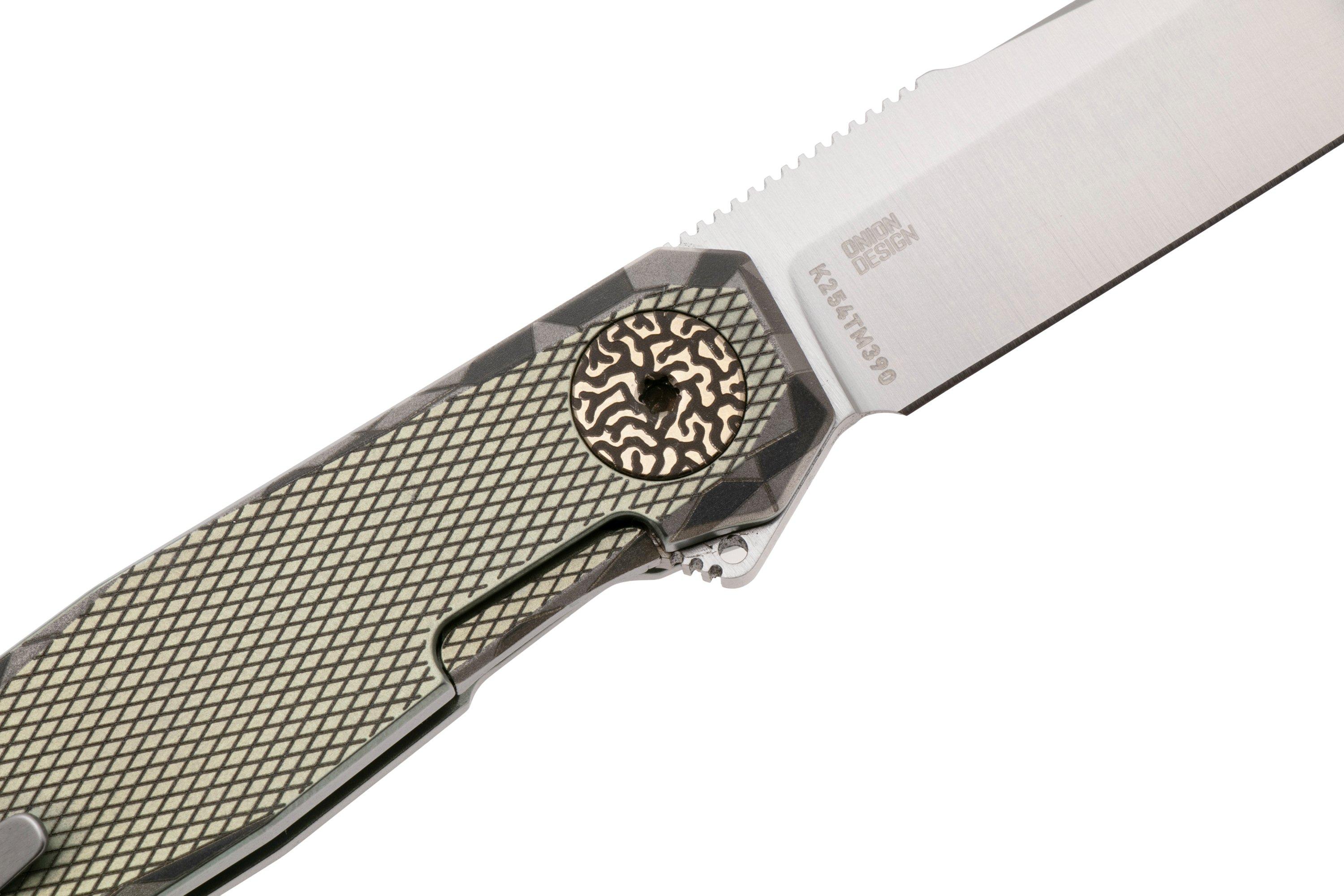 CRKT Facet K254TM390 Satin M390, Viral Titanium, pocket knife, Ken ...
