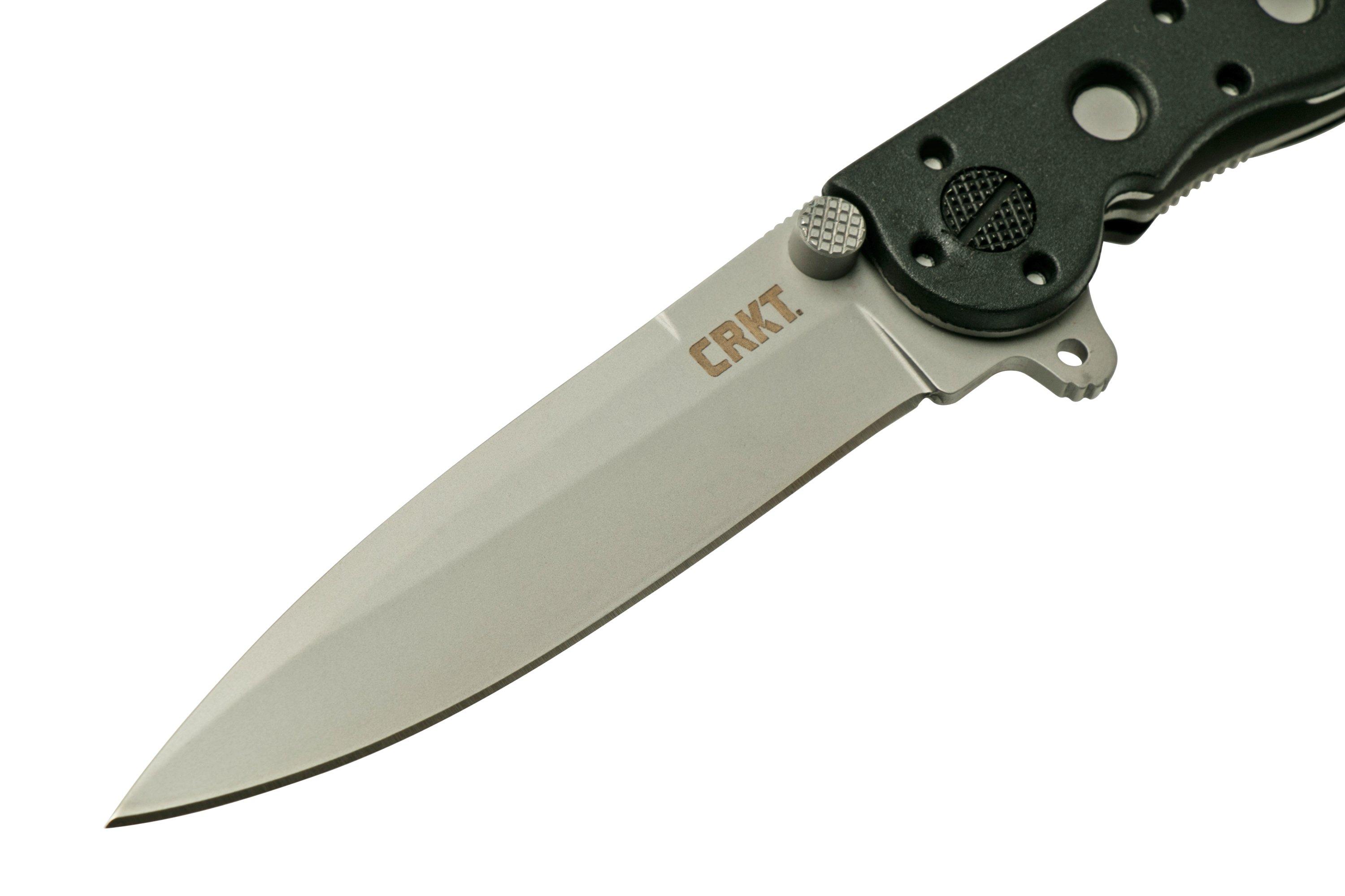 CRKT M16, Spear Point Beadblasted, Black M16-01Z pocket knife ...