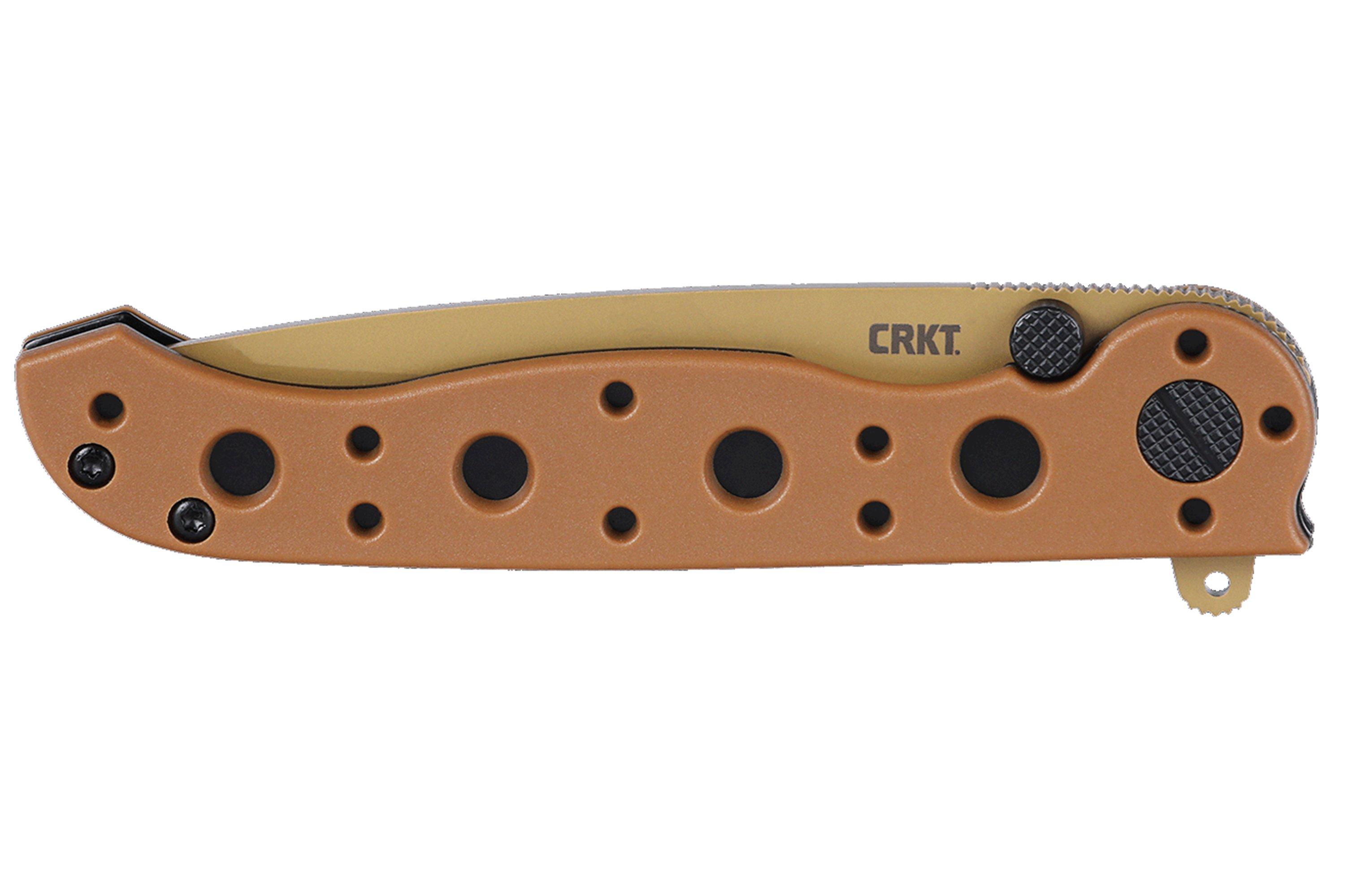 CRKT M16 Tanto, Veff Serrations M16-10DZ Desert Tan GRN pocket knife ...