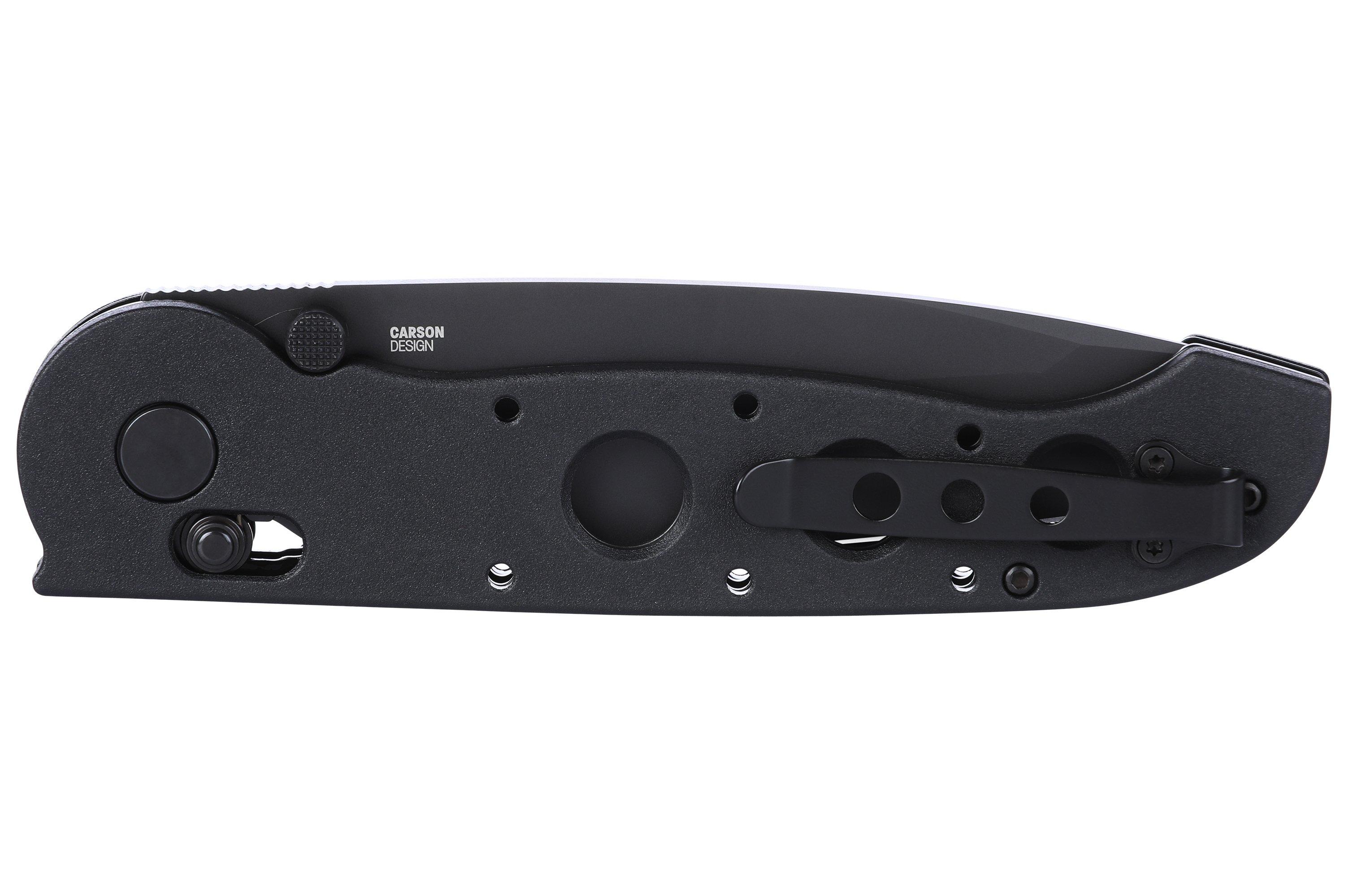 CRKT M16 Crossbar Lock Tanto Veff Serrations M16-14XK Black EDP D2 ...