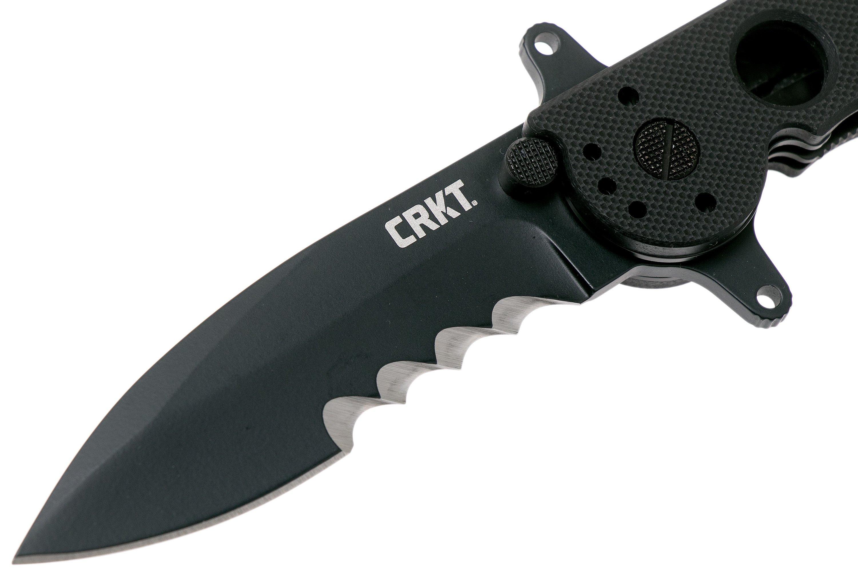 CRKT M21-12SFG Spear Spoint G10 Serrated pocket knife, Kit Carson ...