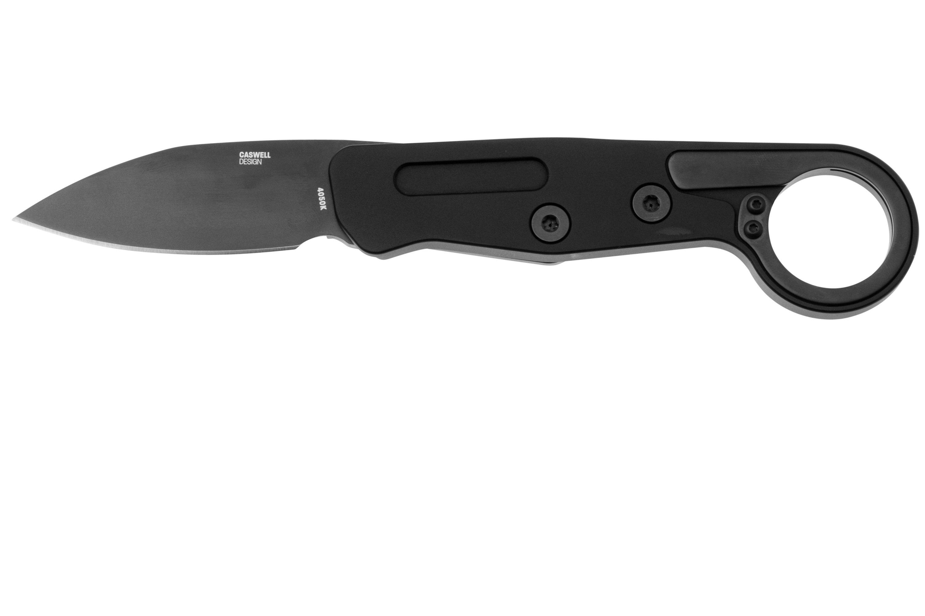 CRKT Provoke EDC 4050K Black Titanium Nitride D2, Black Aluminum ...