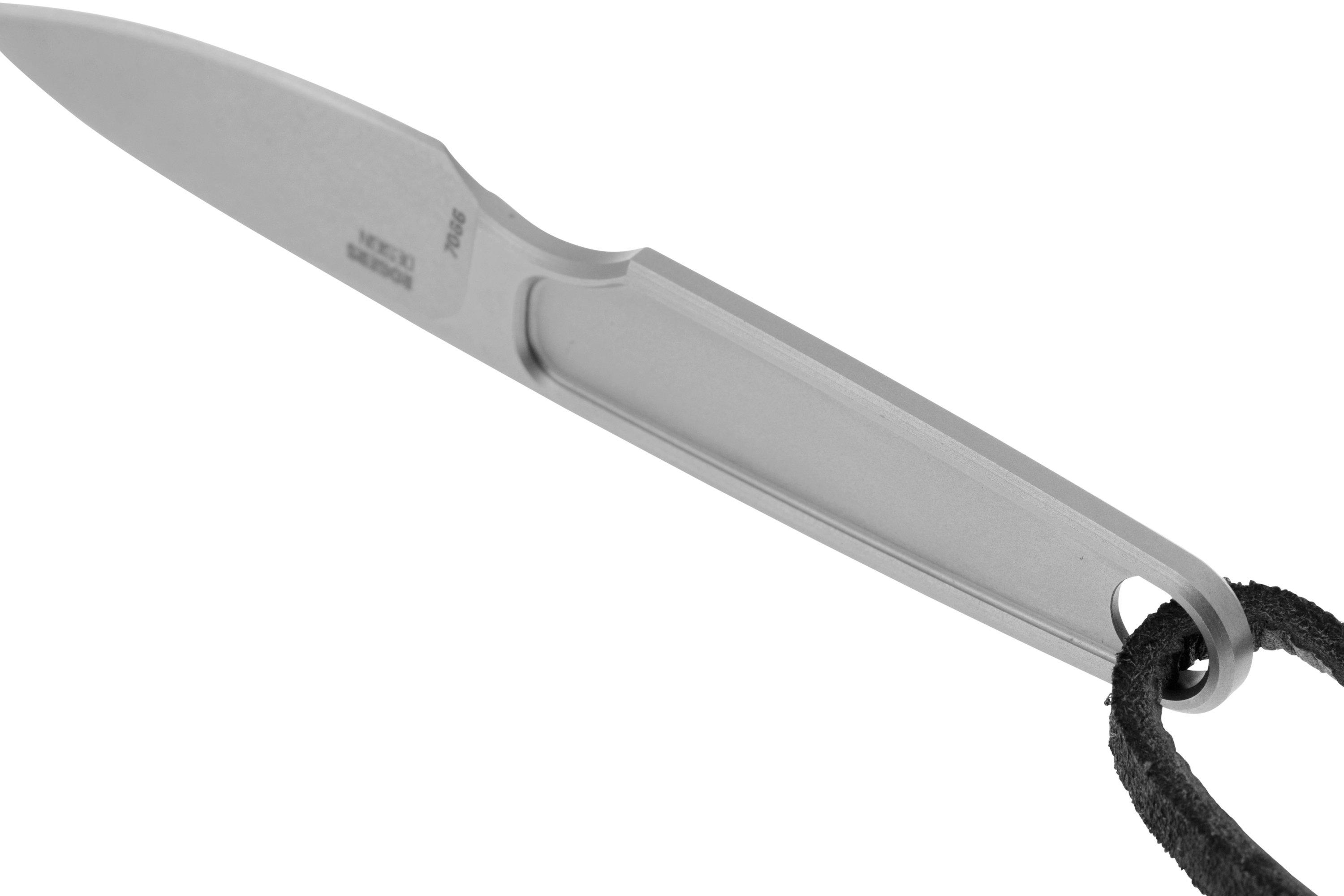 CRKT HangTi Drop Point 7066 Silver Titanium Nitride Titanium, neck ...