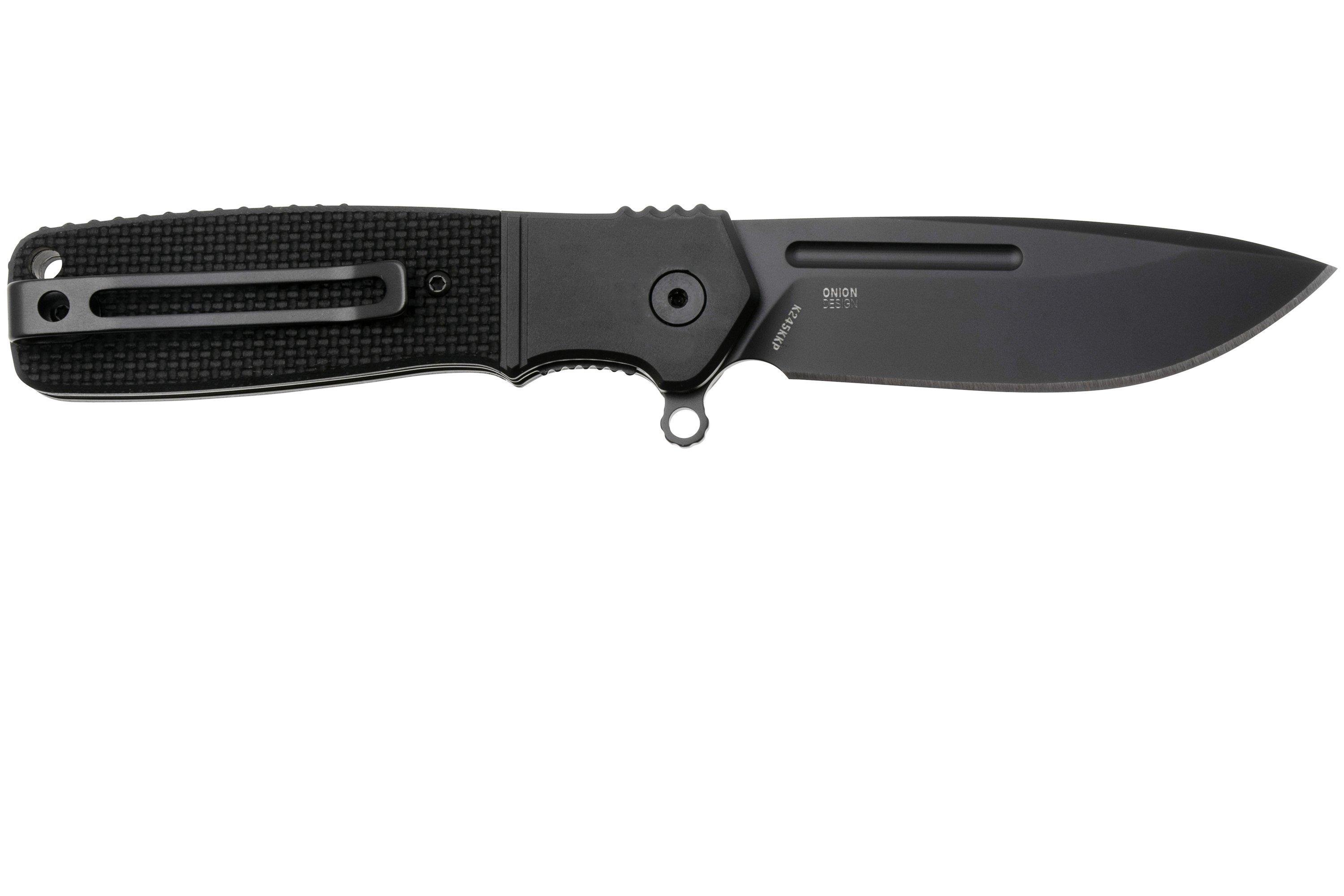 CRKT Homefront Compact Black K245KKP Black DLC CPM S35VN, Black G10 ...