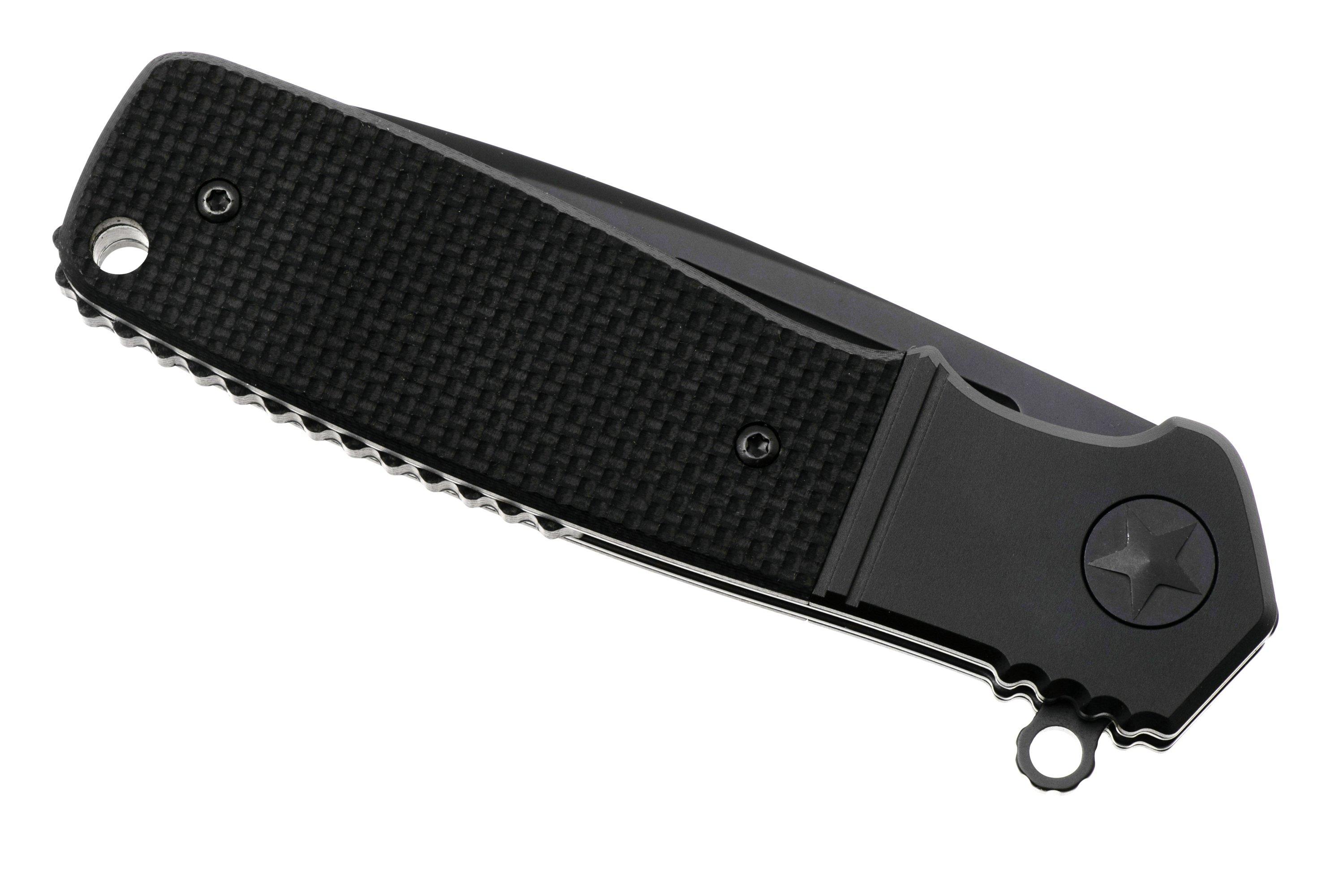 CRKT Homefront Compact Black K245KKP Black DLC CPM S35VN, Black G10 ...