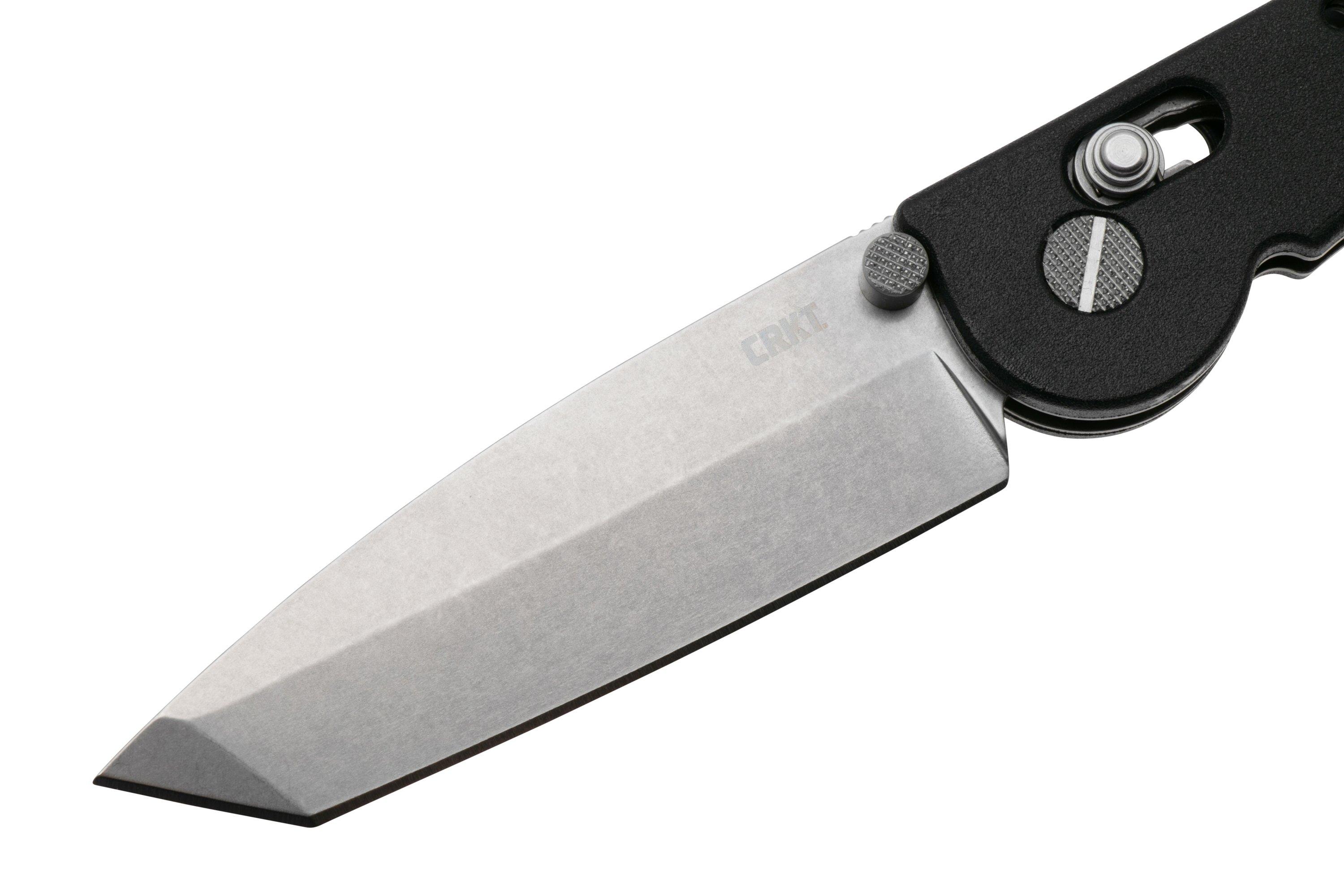 CRKT M16 Crossbar Lock Tanto M16-02X Stonewashed D2, Black Grivory ...