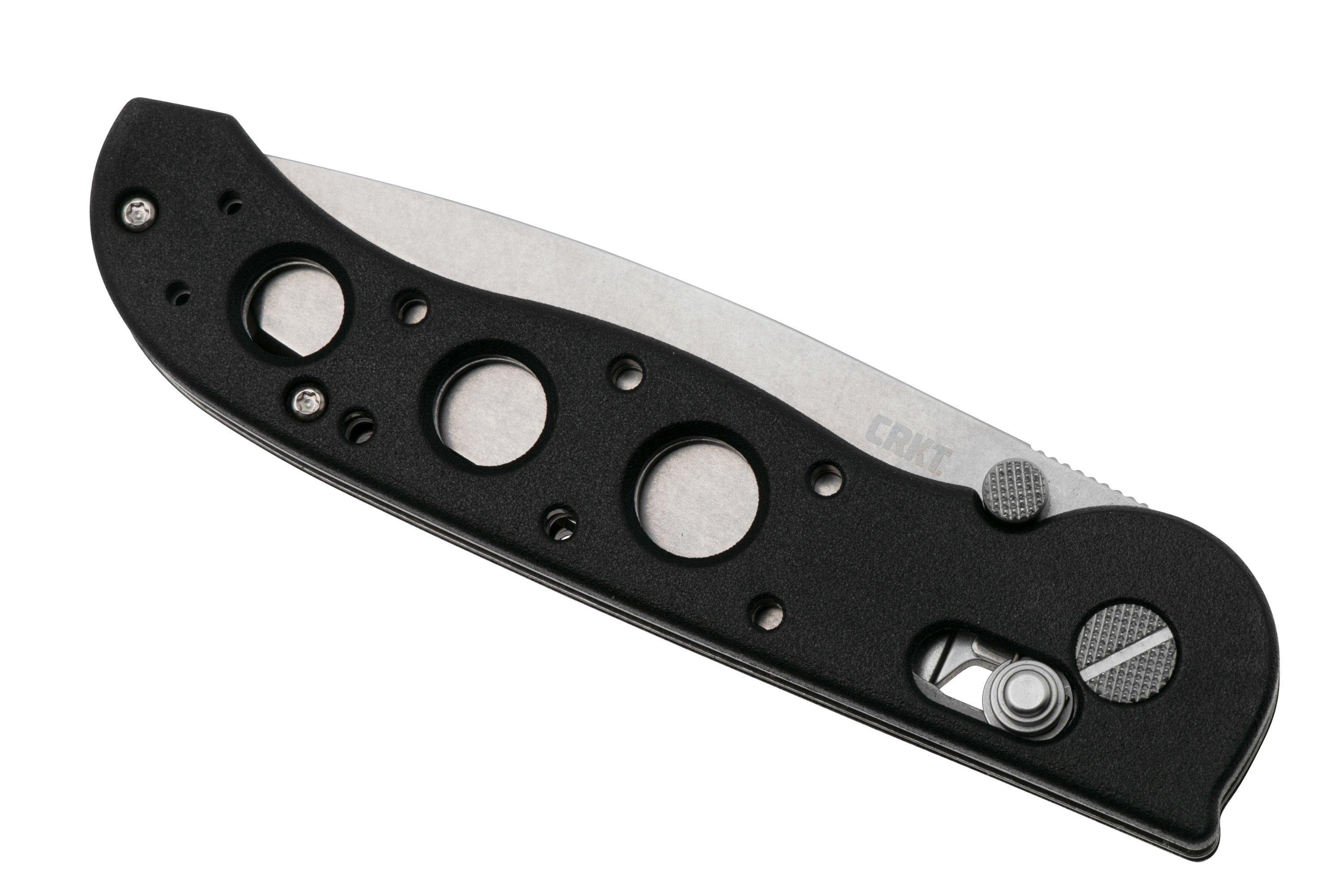 CRKT M16 Crossbar Lock Tanto M16-02X Stonewashed D2, Black Grivory ...