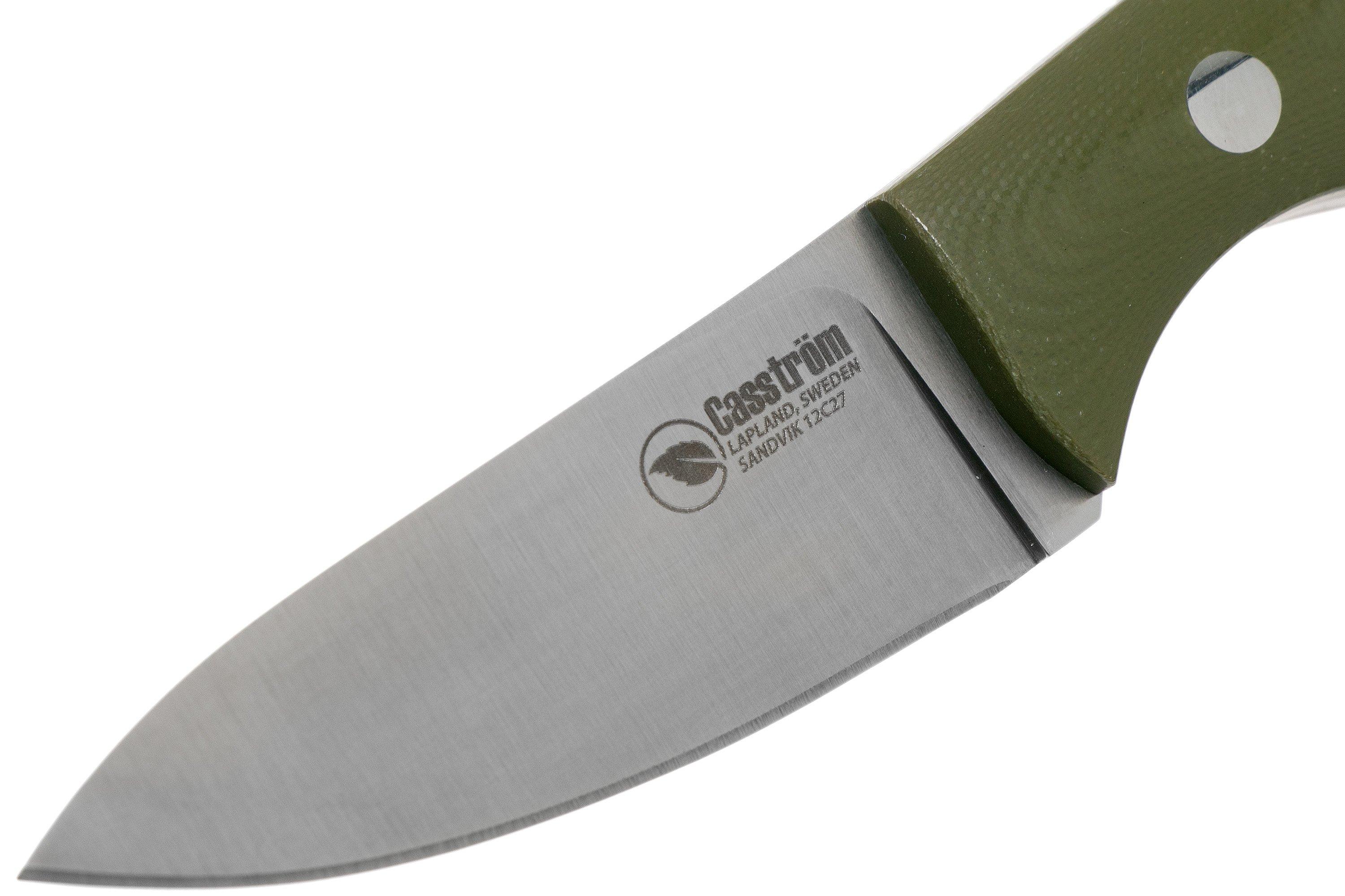 Casström Safari Olive G10 hunting knife 10607 Leather Sheath, Alan Wood ...